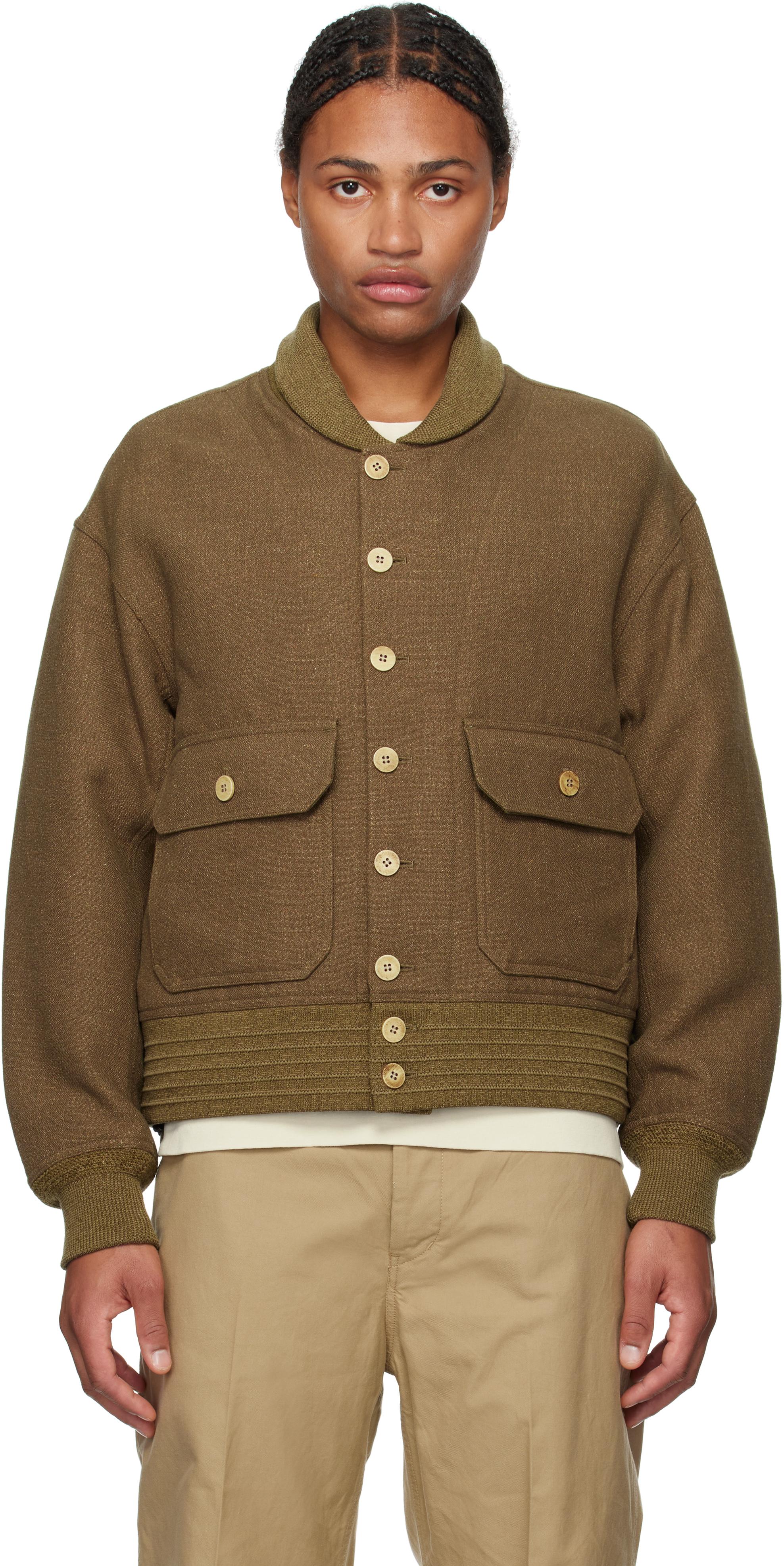 Visvim Khaki Dayton Jacket in Brown for Men | Lyst