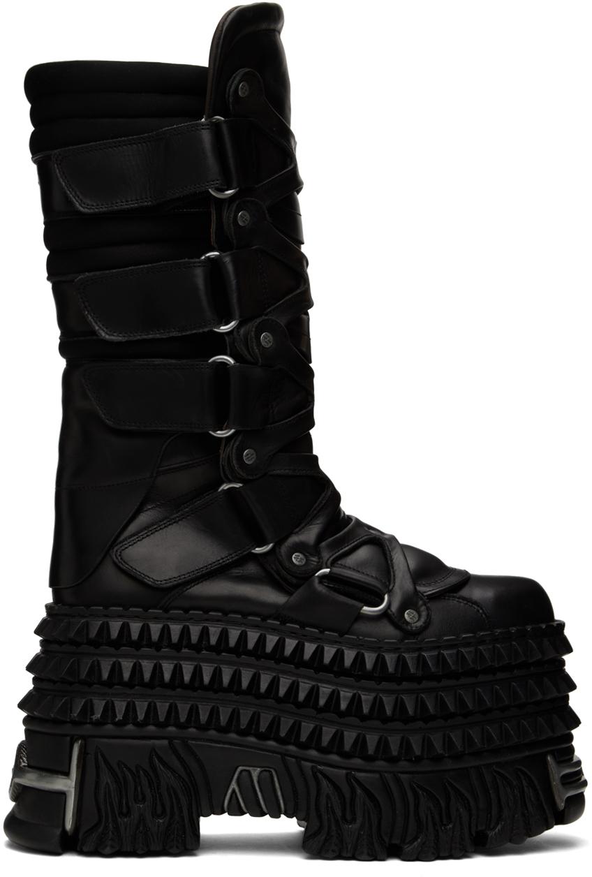 Vetements New Rock Edition Tower Boots in Black for Men | Lyst
