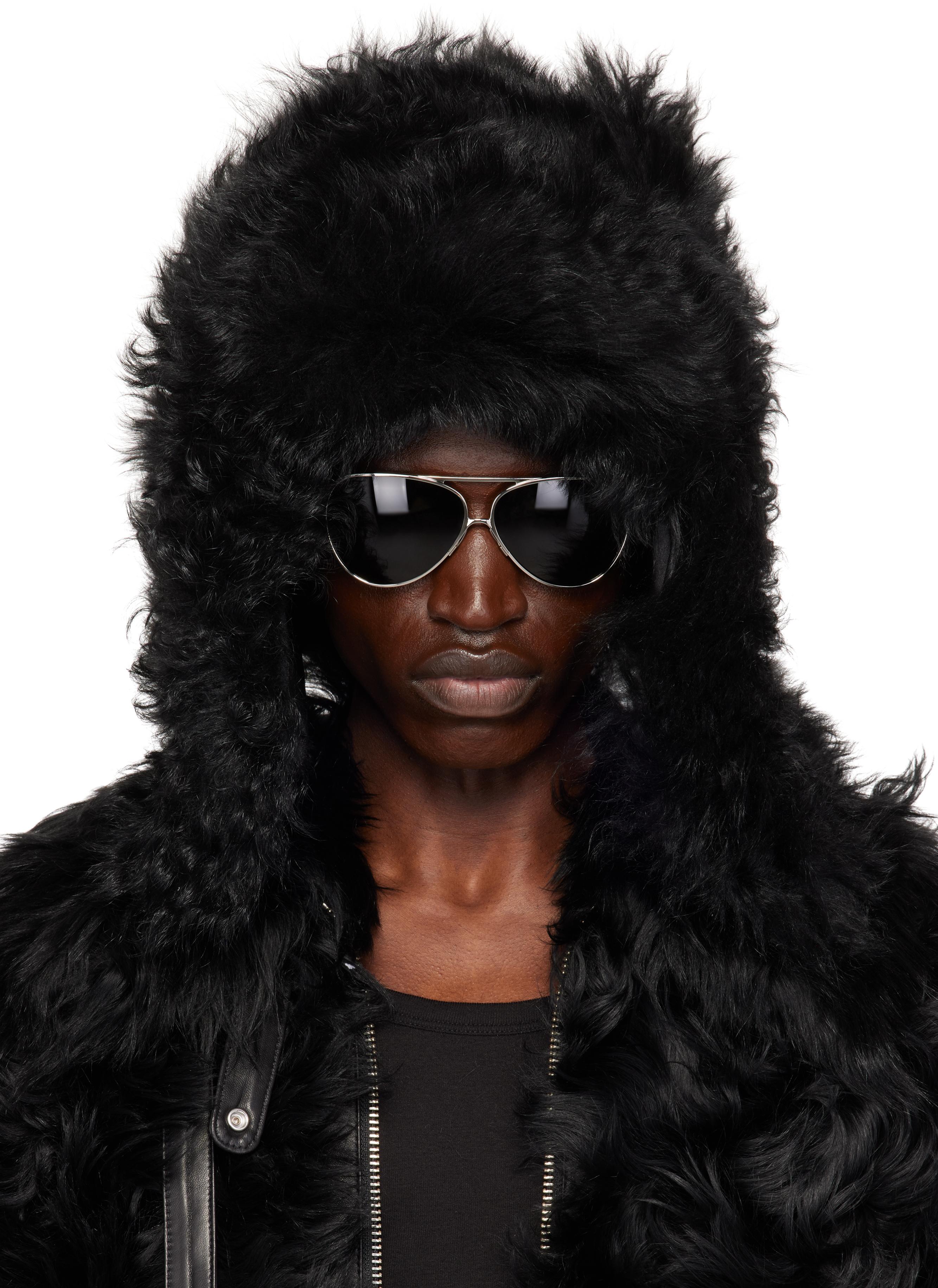 Moose Knuckles Efna Shearling Pilot Hat in Black for Men | Lyst