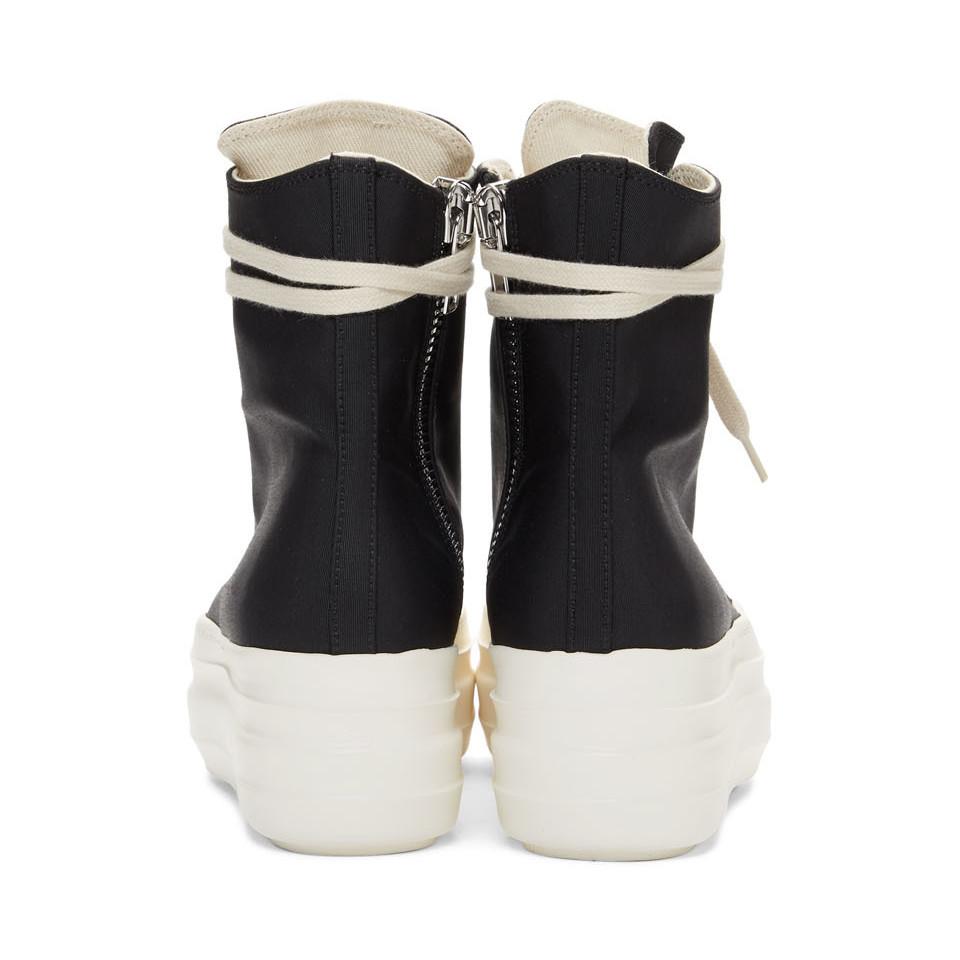 Rick Owens Black Double Bumper Sneakers | Lyst Rick Owens Black Double Bumper Sneakers | Lyst