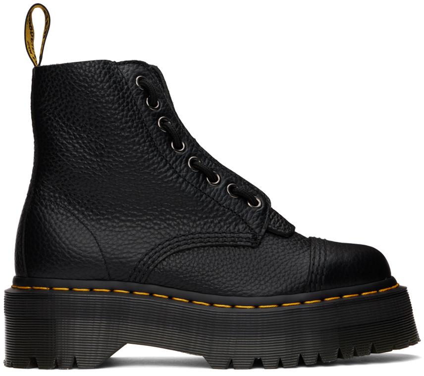 Dr. Martens Sinclair Milled Nappa Platform Boots in Black | Lyst