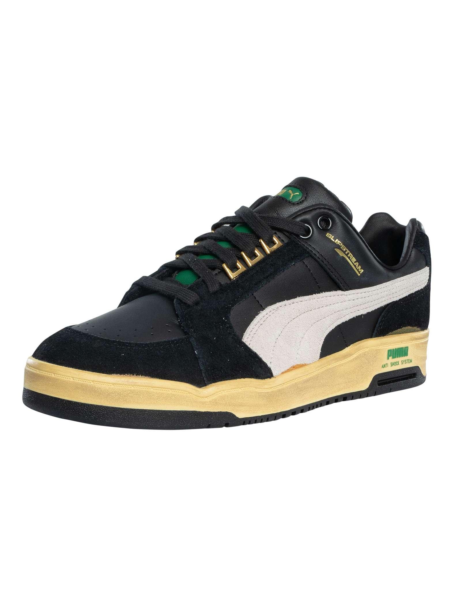 PUMA Slipstream Lo Leather Trainers in Blue for Men | Lyst