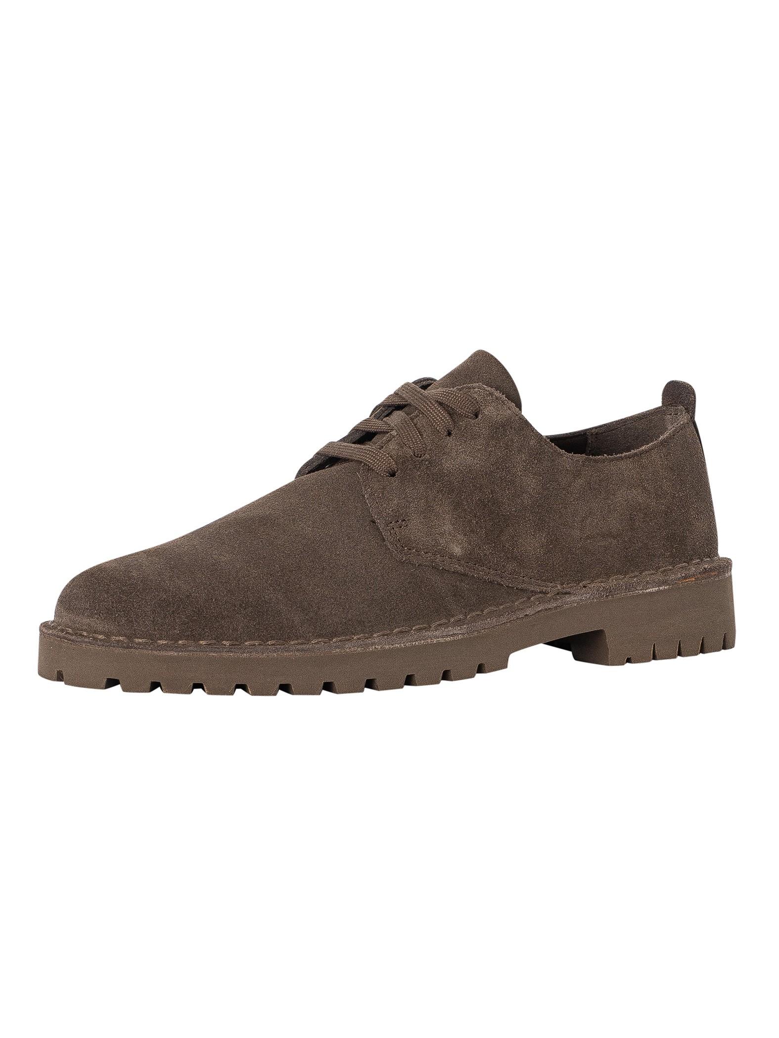 Clarks Desert Rock Suede Low Shoes in Brown for Men | Lyst