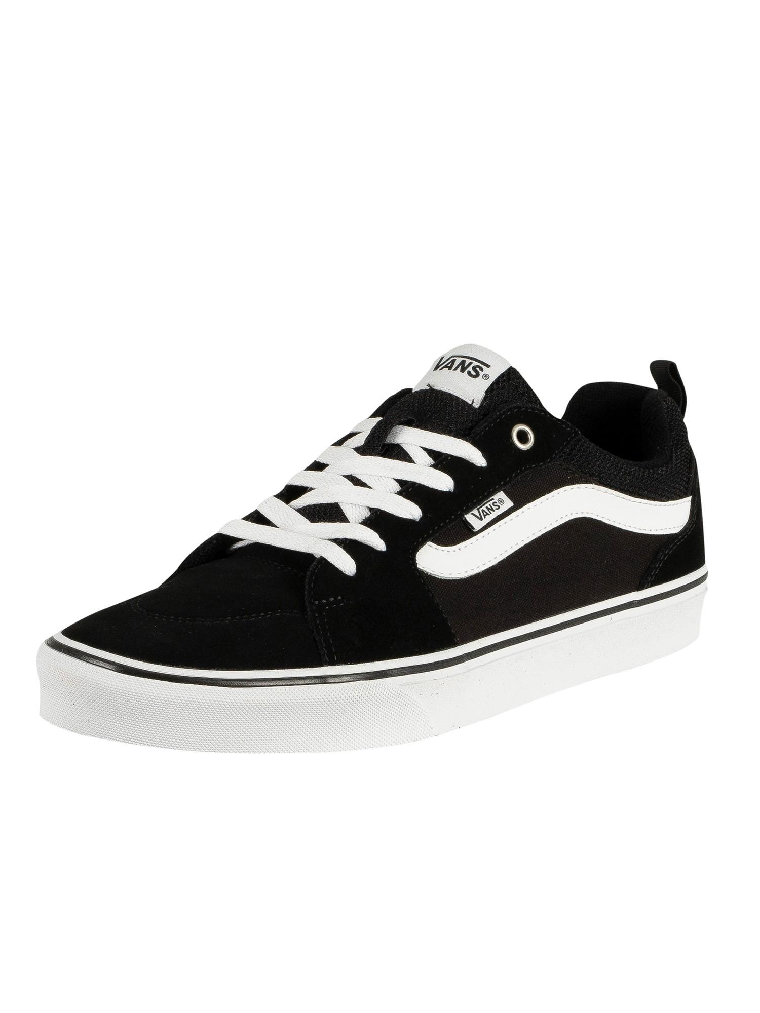 Vans Filmore Suede Canvas Trainers in Black/White (Black) for Men - Lyst