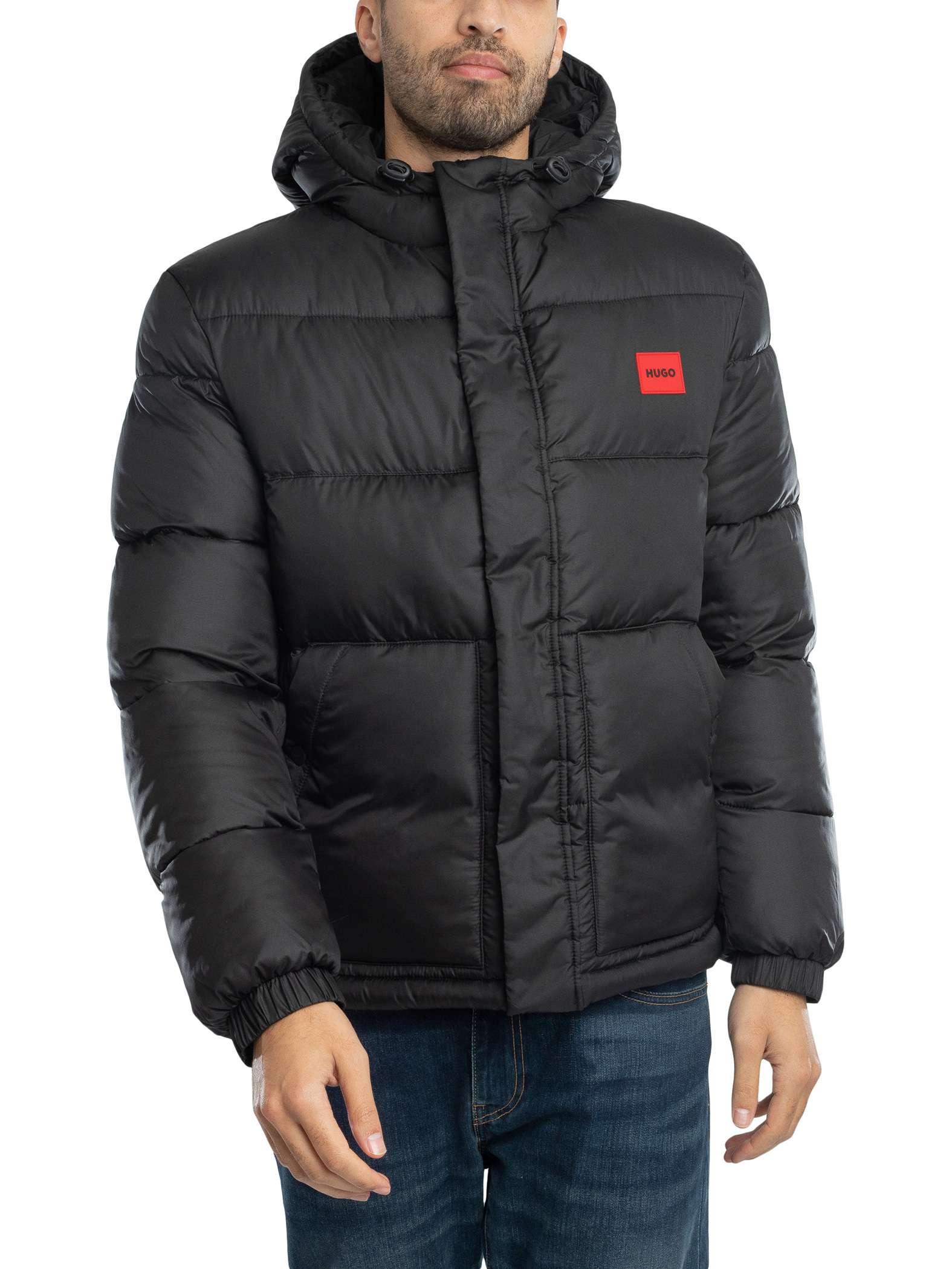 HUGO Baro2441 Puffer Jacket in Gray for Men | Lyst