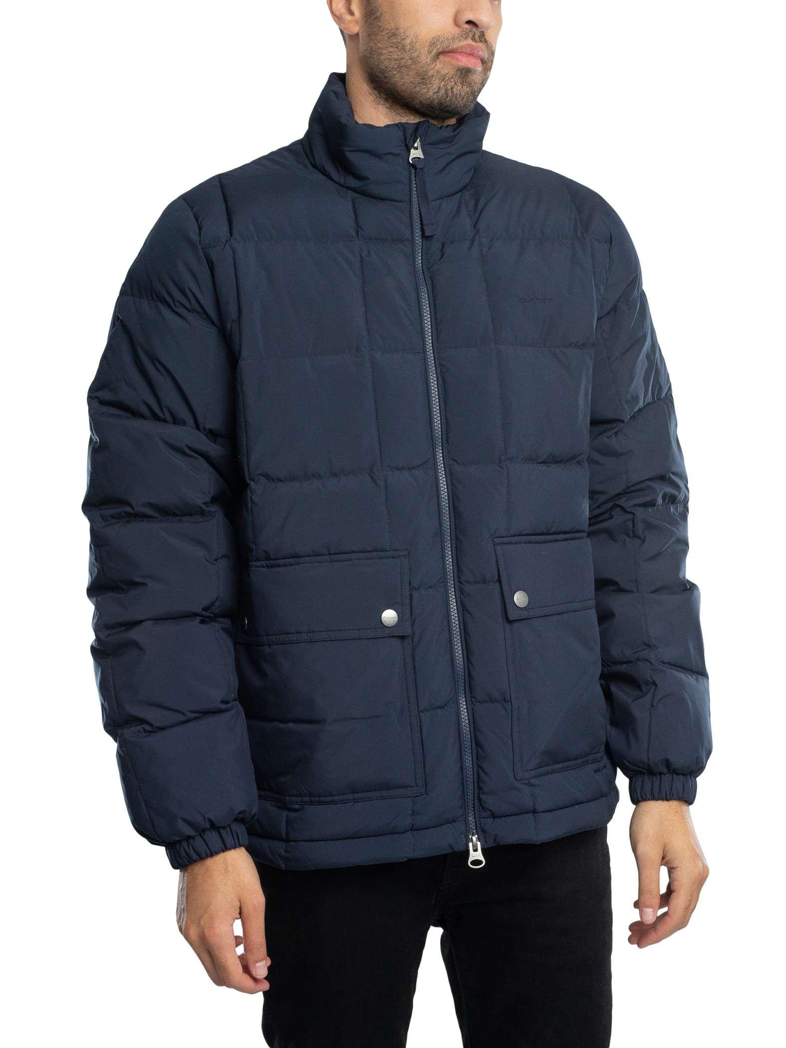 GANT Mid Down Jacket in Blue for Men | Lyst
