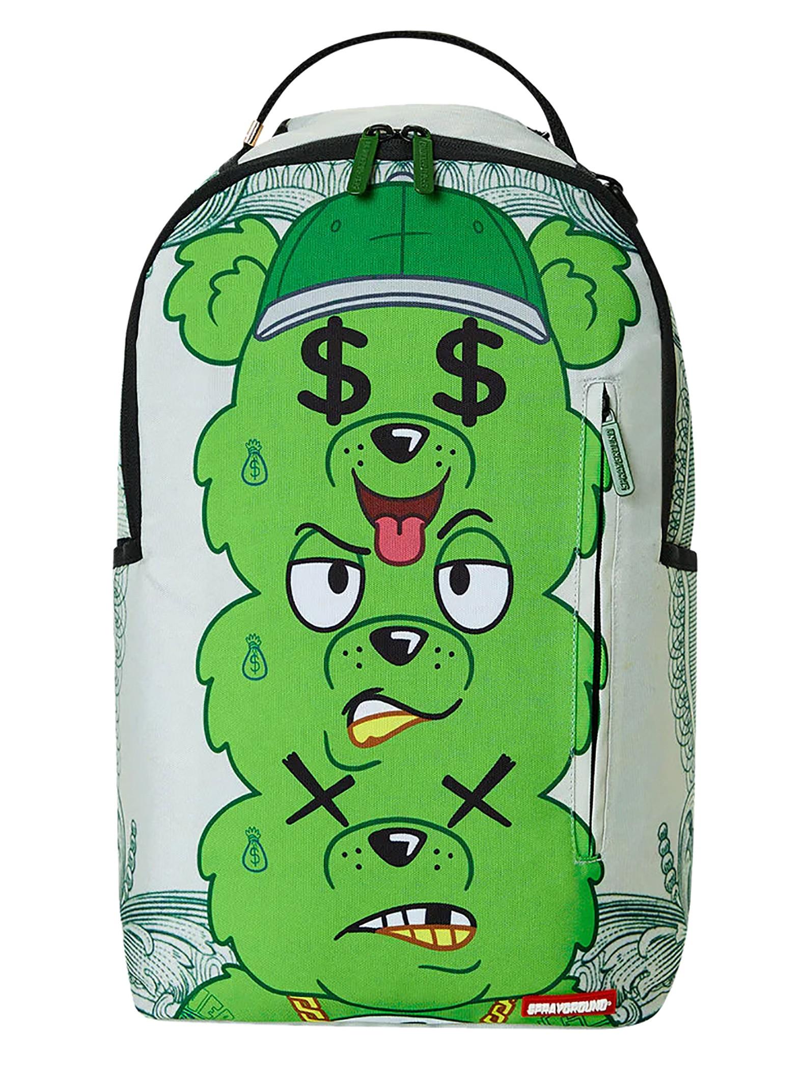 Sprayground Seeing Triple Money Bear Backpack in Green for Men | Lyst UK