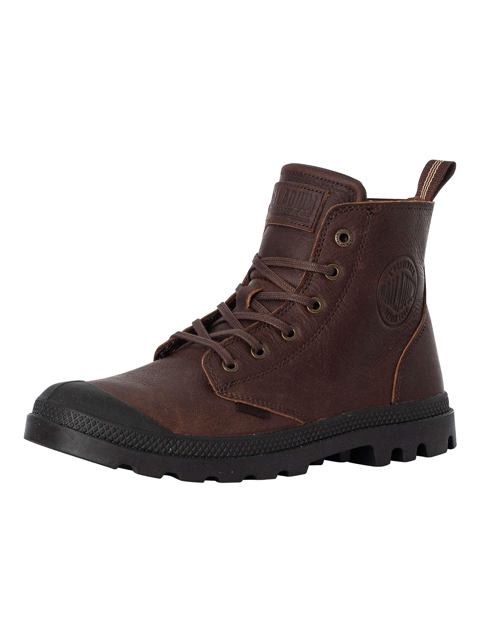 Palladium Pampa Zip Leather Boots in Brown for Men | Lyst