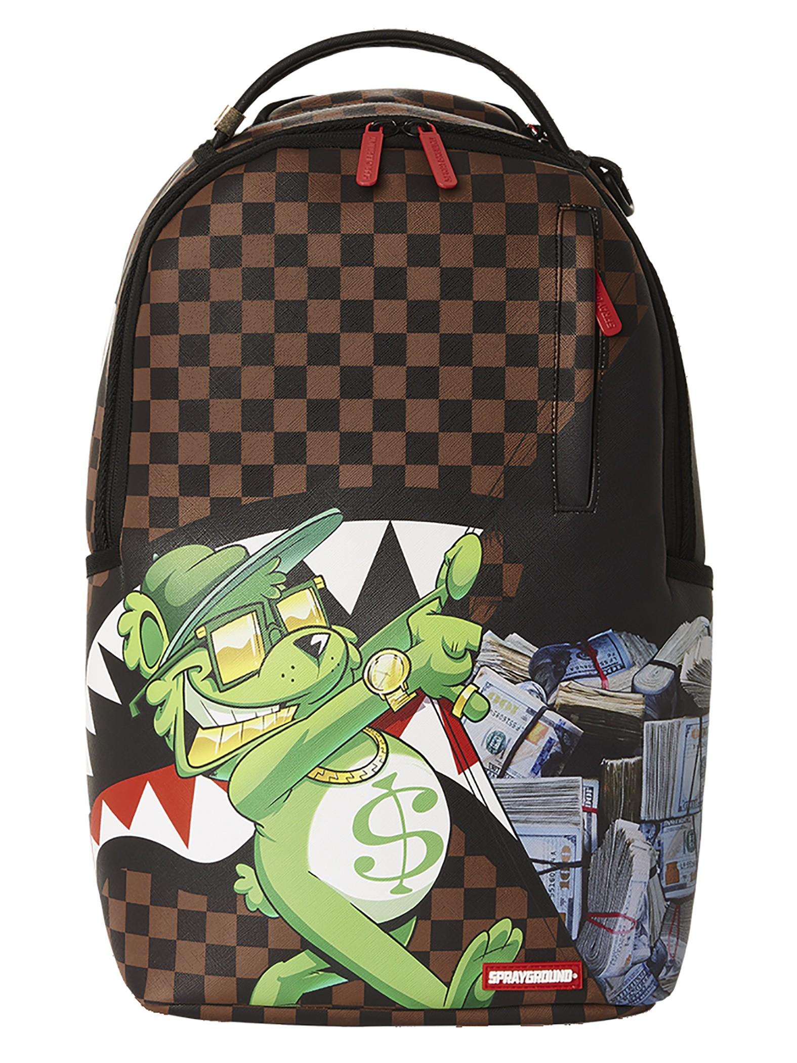 Sprayground Money Bear All Will Be Revealed Backpack in Green for Men ...