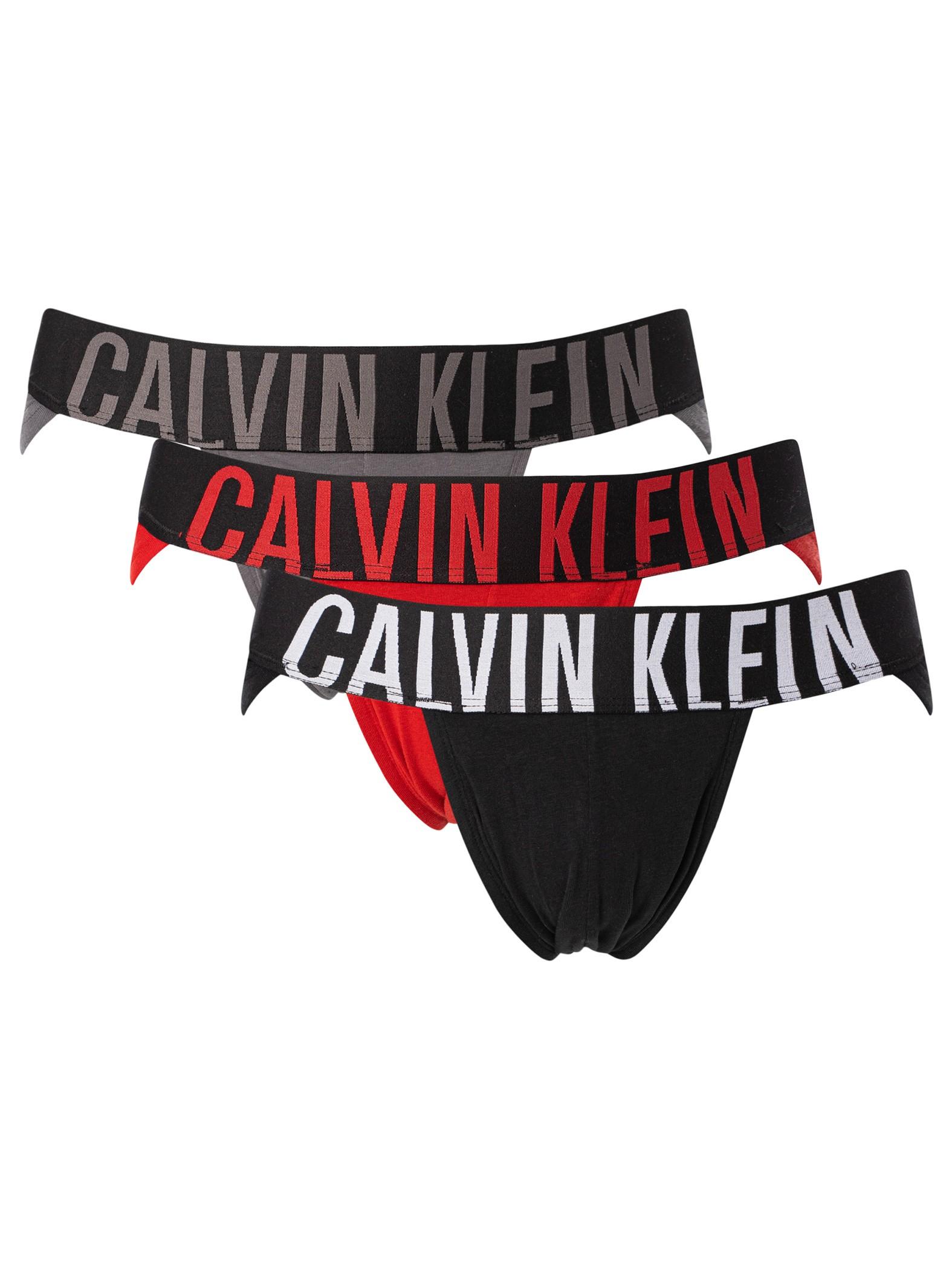 Calvin Klein 3 Pack Intense Power Jock Strap in White for Men | Lyst