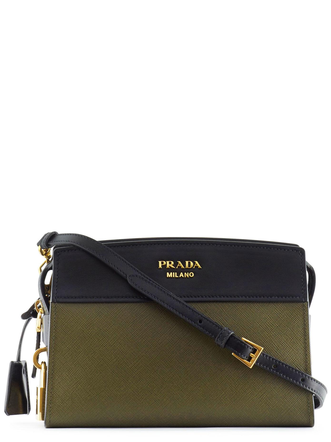 Prada Mini Esplanade Leather Crossbody Bag | Paul Smith