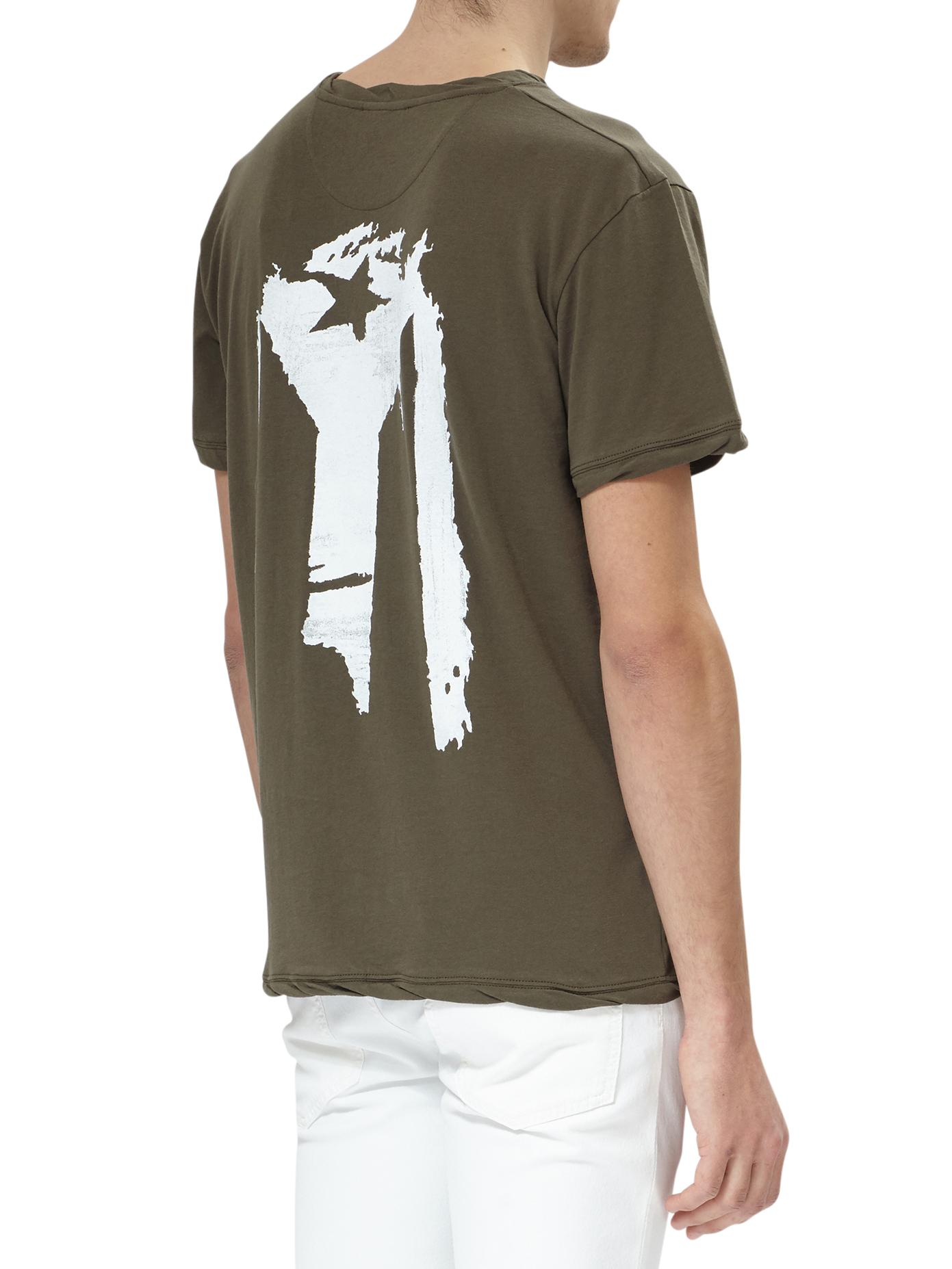 Lyst Valentino Printed Cotton T Shirt In Green For Men