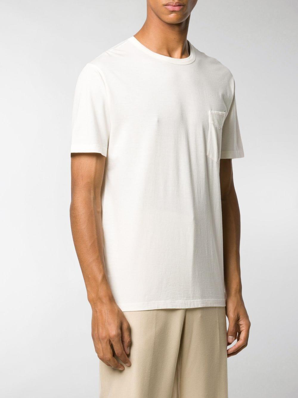 Officine Generale Chest-pocket T-shirt in White for Men - Lyst
