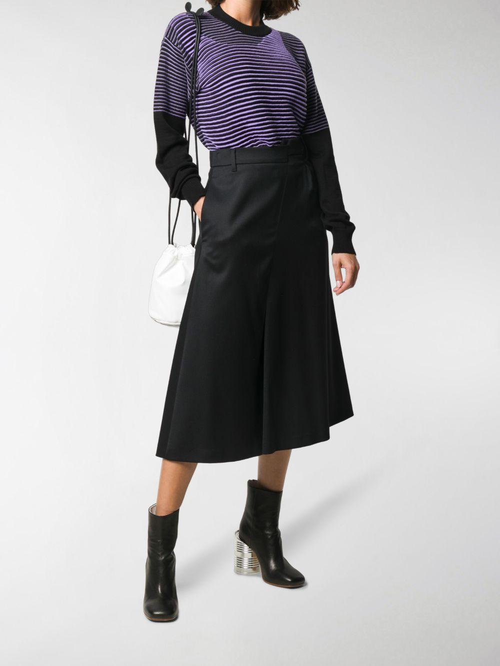 MM6 by Maison Martin Margiela Asymmetric Tailored Skirt in Black - Lyst