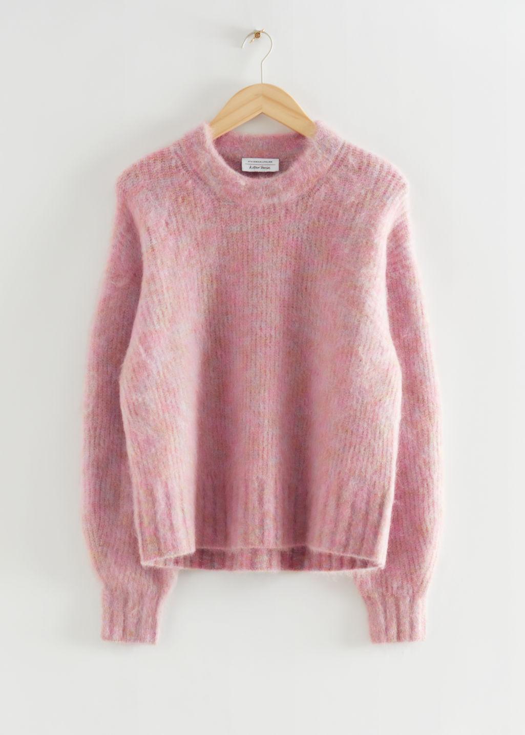 And Other Stories Fuzzy Mohair Jumper In Pink Lyst