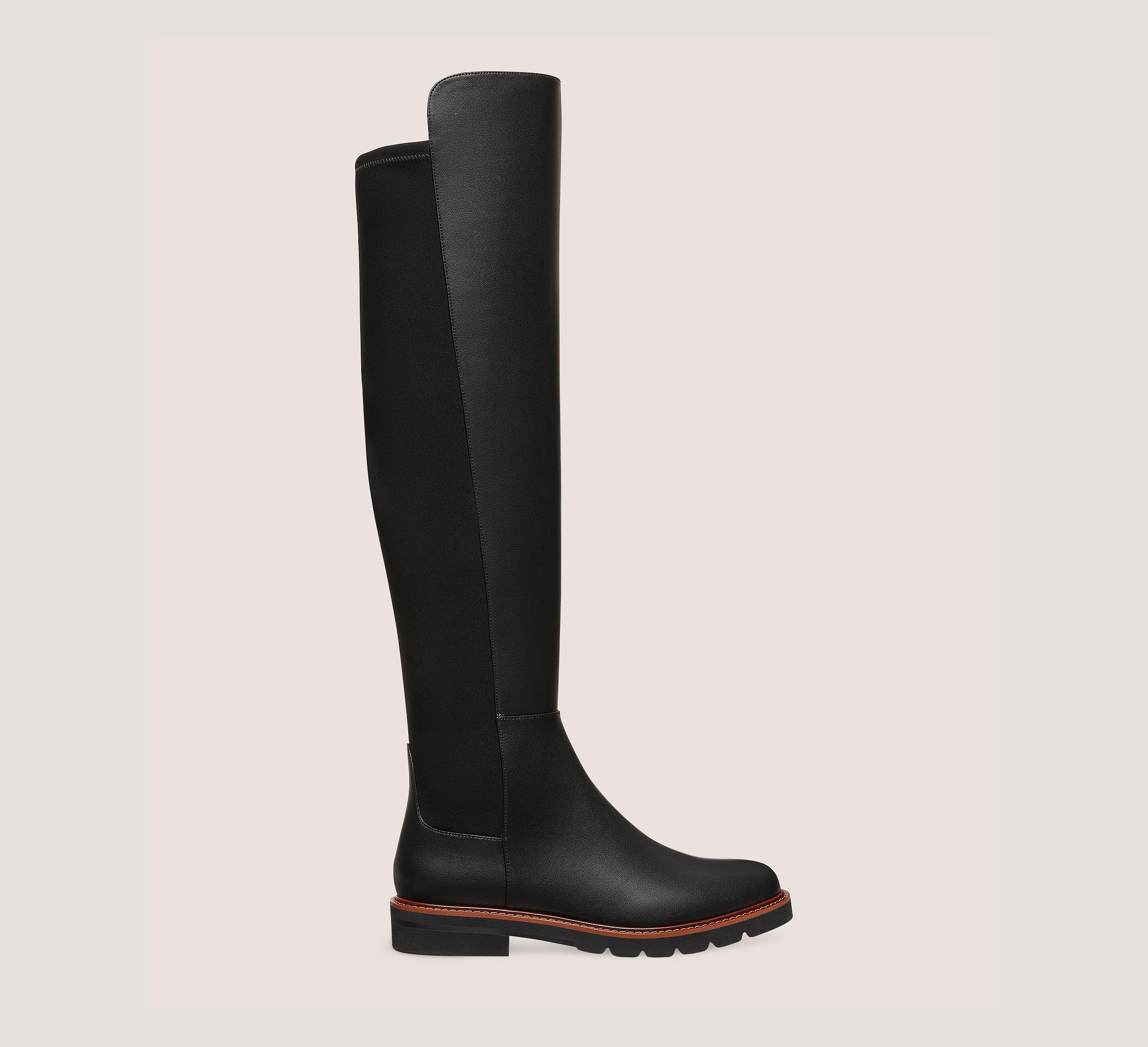 Stuart Weitzman The Adrina City Boot in Black | Lyst