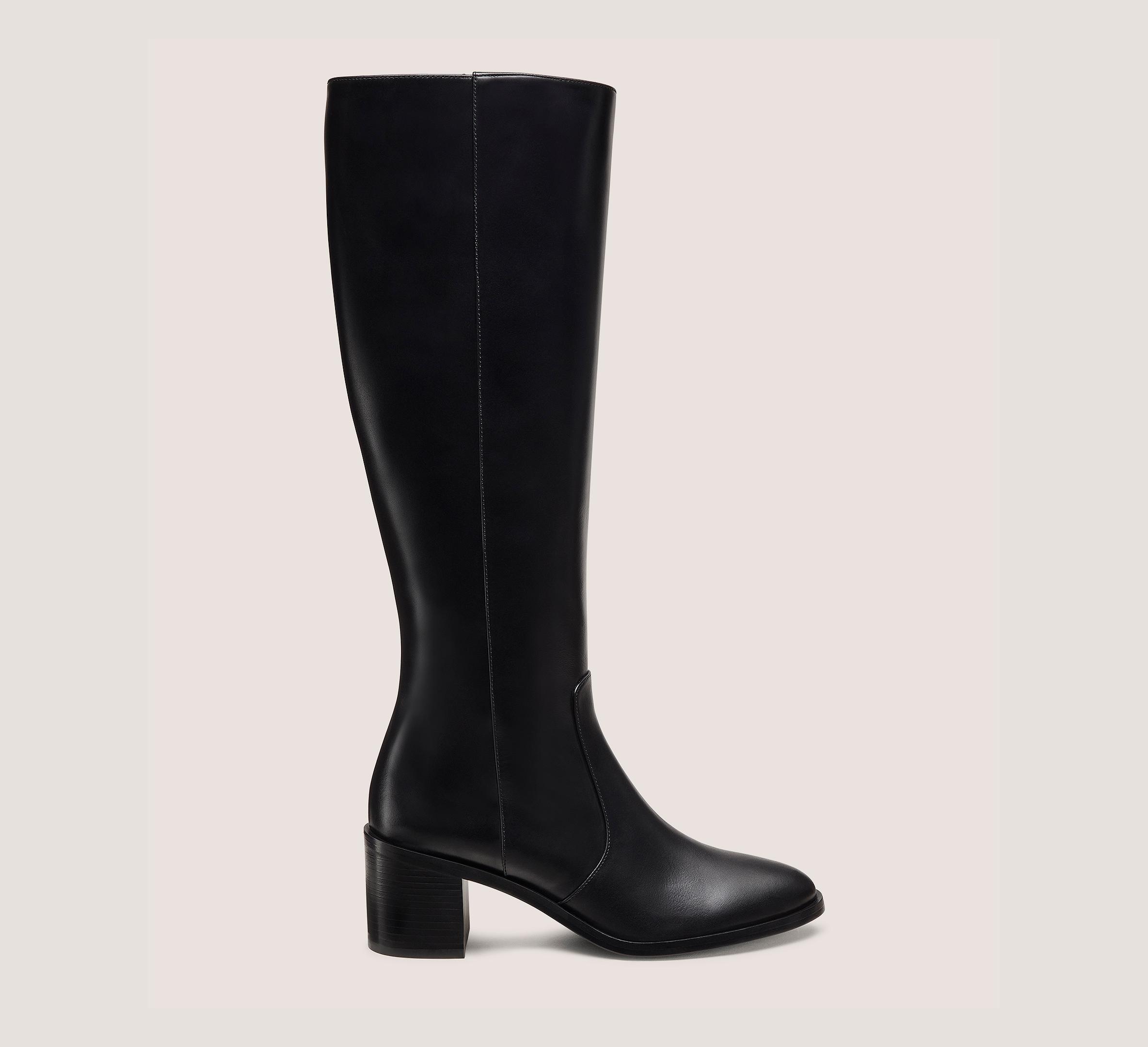 Stuart Weitzman Esme Zip Boot (w) Knee-high in Black | Lyst