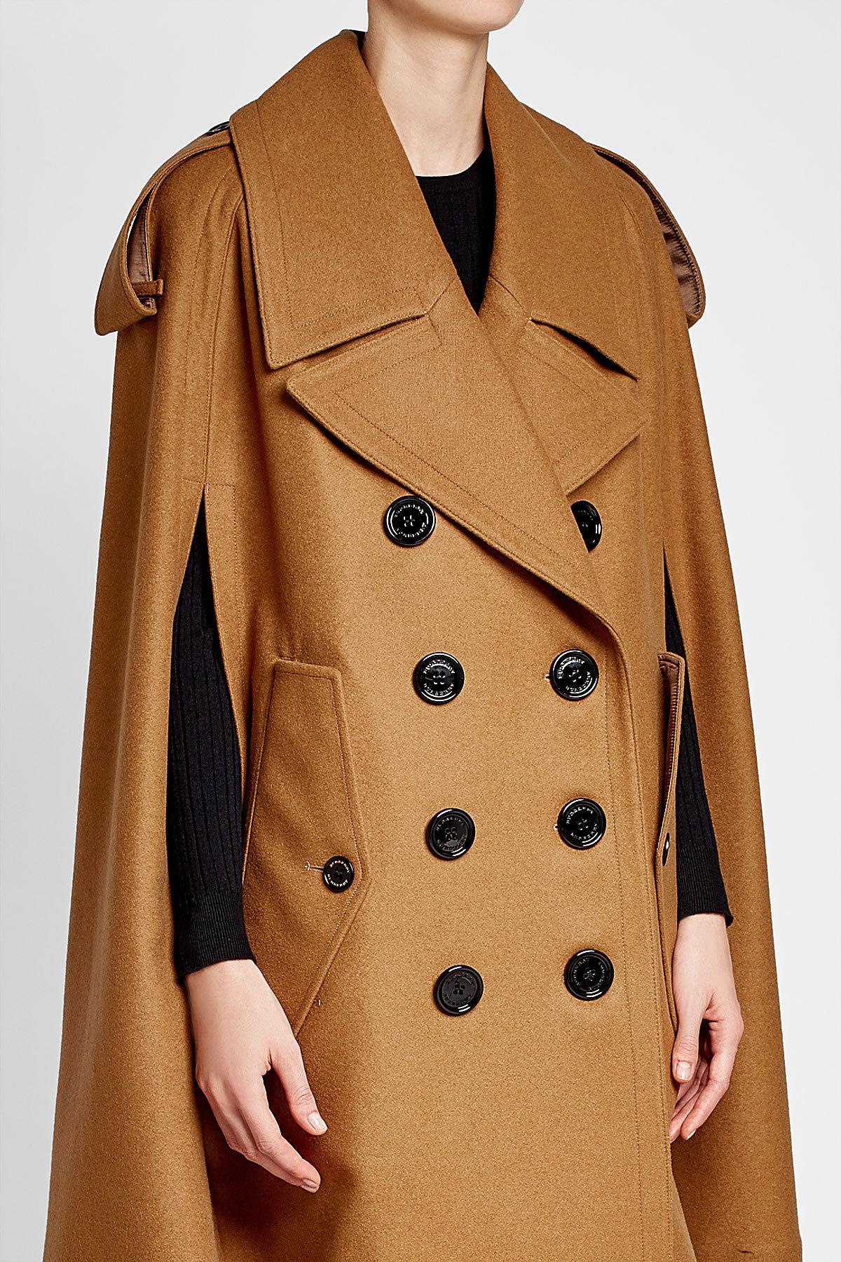 Lyst - Burberry Wool Cape