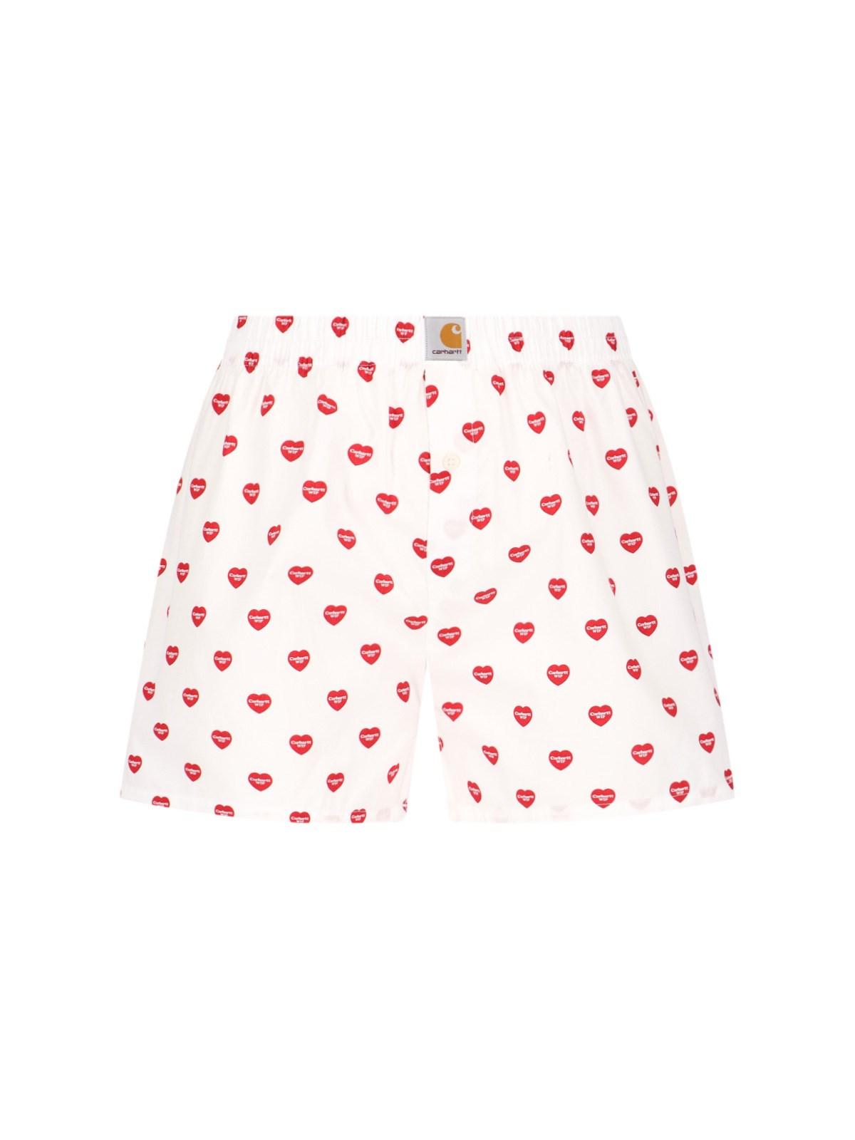 Carhartt WIP Heart Boxer Shorts in Red for Men | Lyst