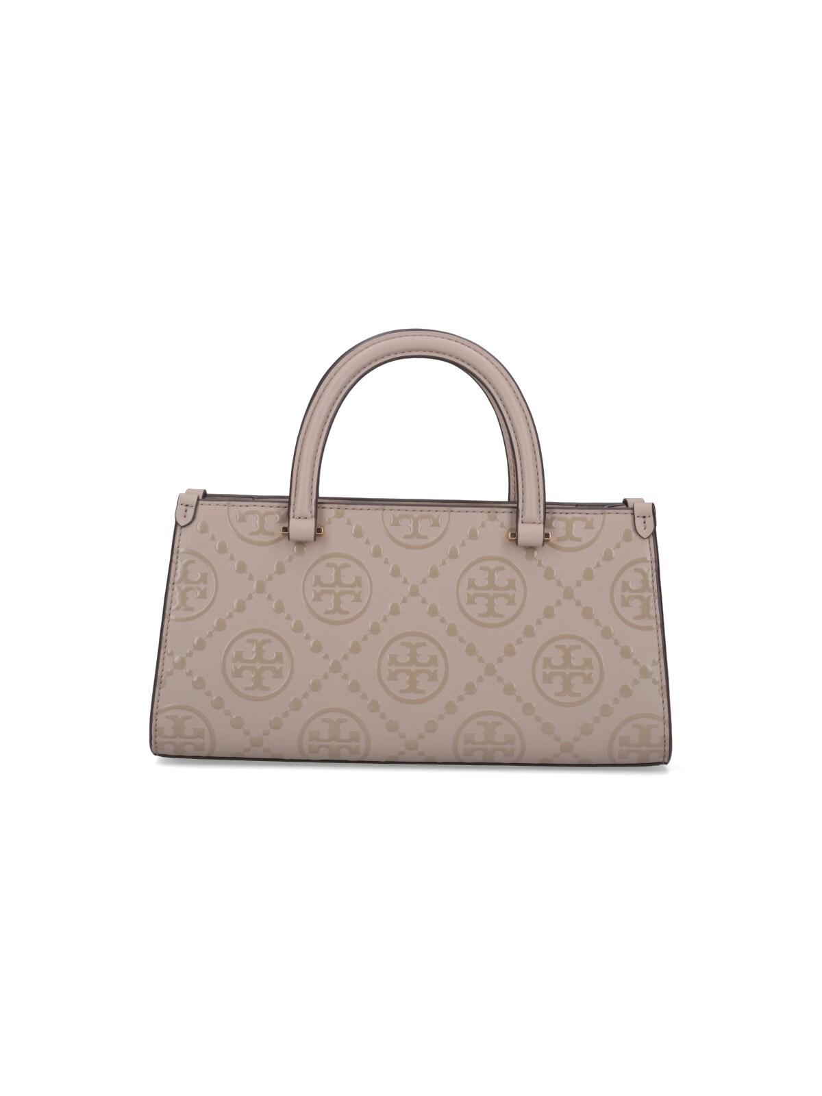 Tory Burch 't Monogram' Rectangular Tote Bag in Natural | Lyst