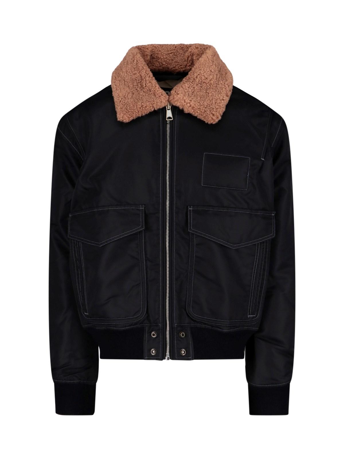 DIESEL 'w-carlo-nw' Bomber Jacket in Black for Men | Lyst