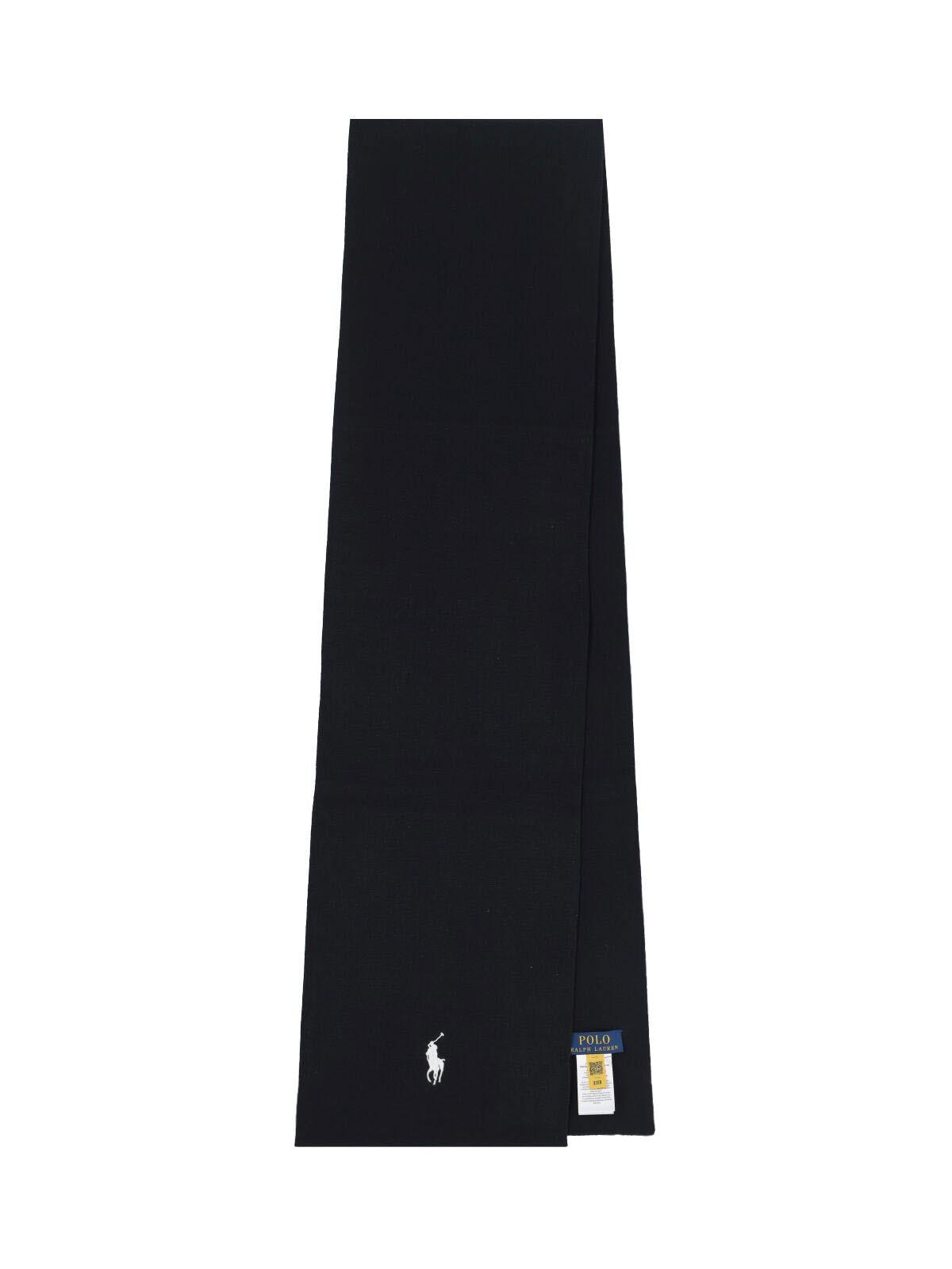 Polo Ralph Lauren Logo Scarf in Black for Men | Lyst