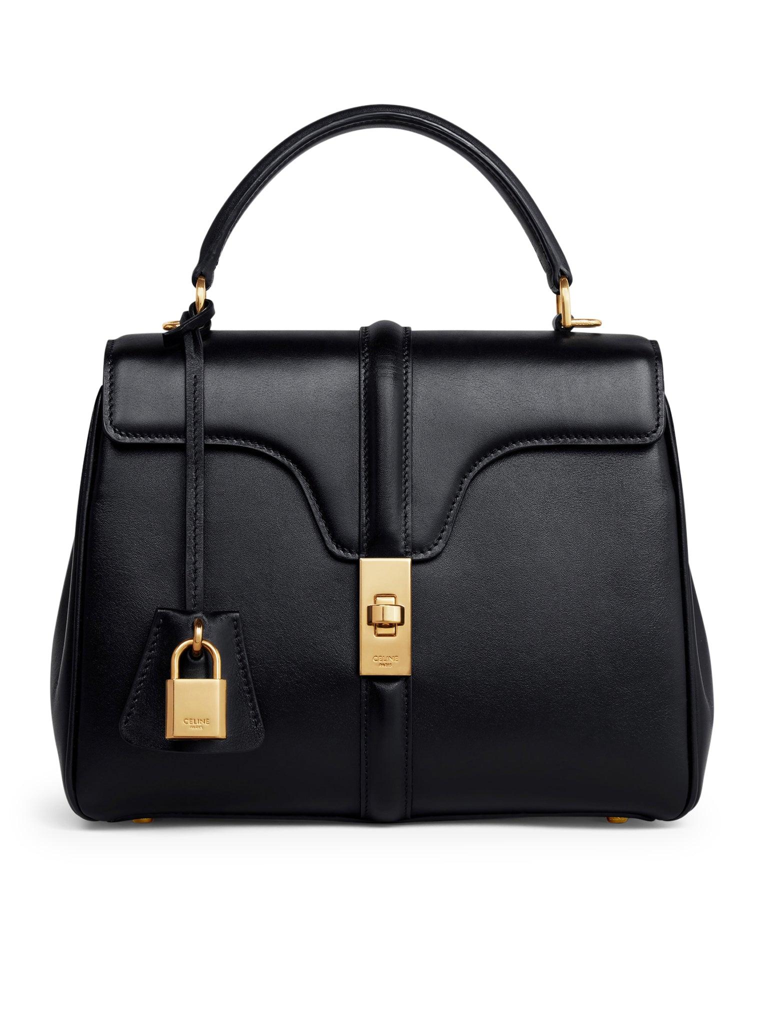 Celine Small 16 Satin Calfskin Bag in Black | Lyst
