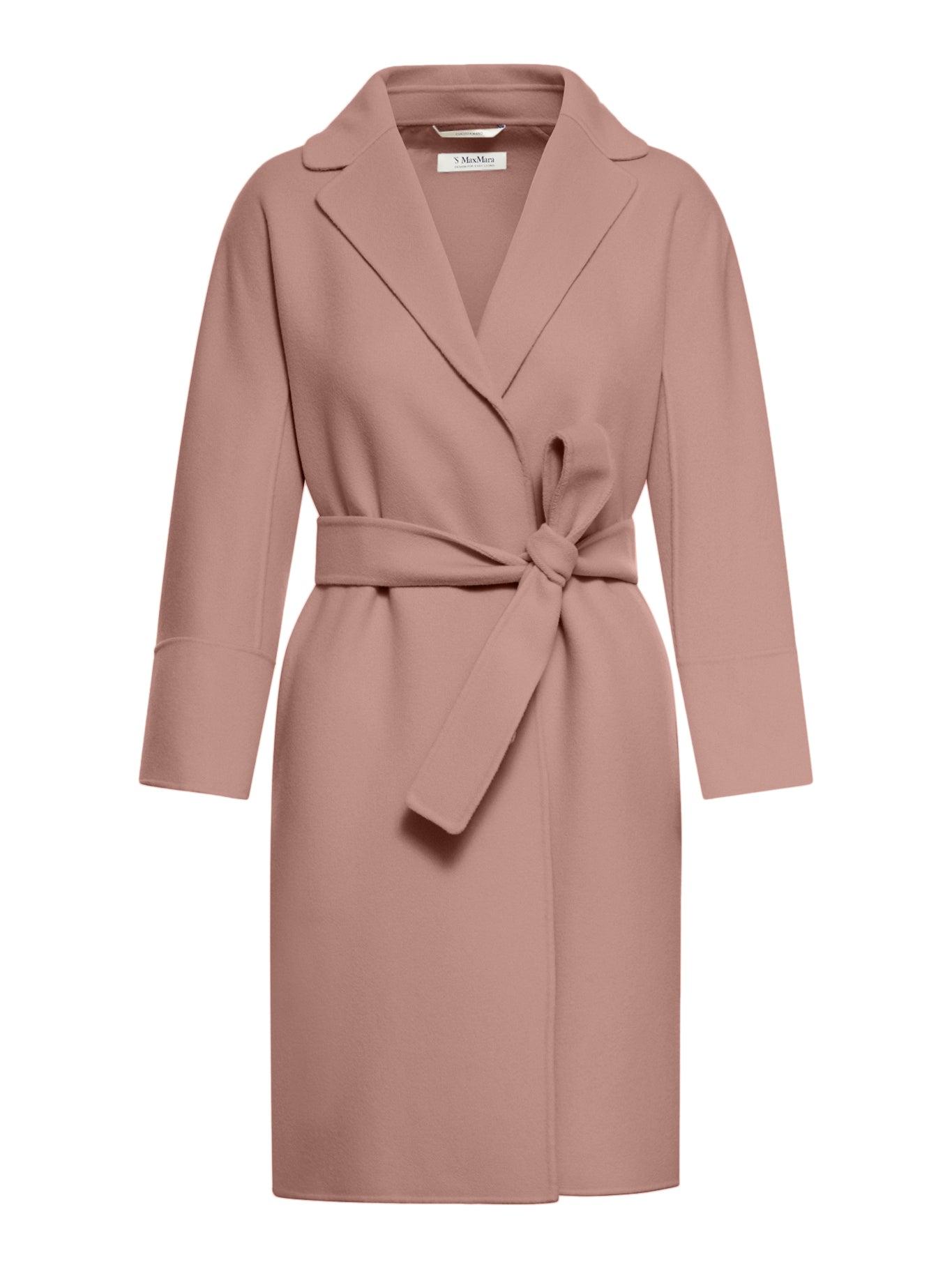 Max Mara Arona Short Double Wool Coat in Pink | Lyst UK