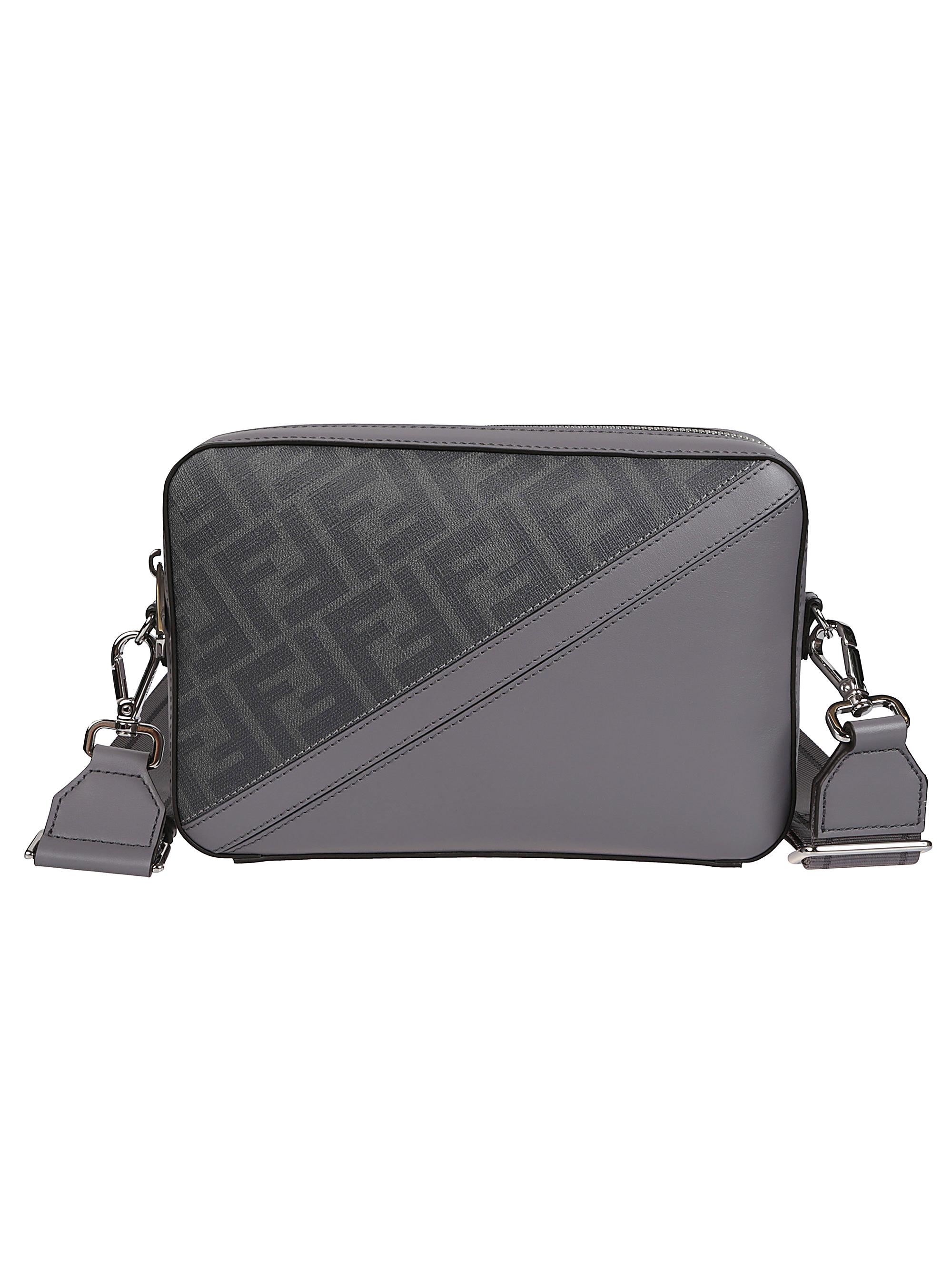 Fendi Camera Case Diagonal Bag in Gray for Men | Lyst