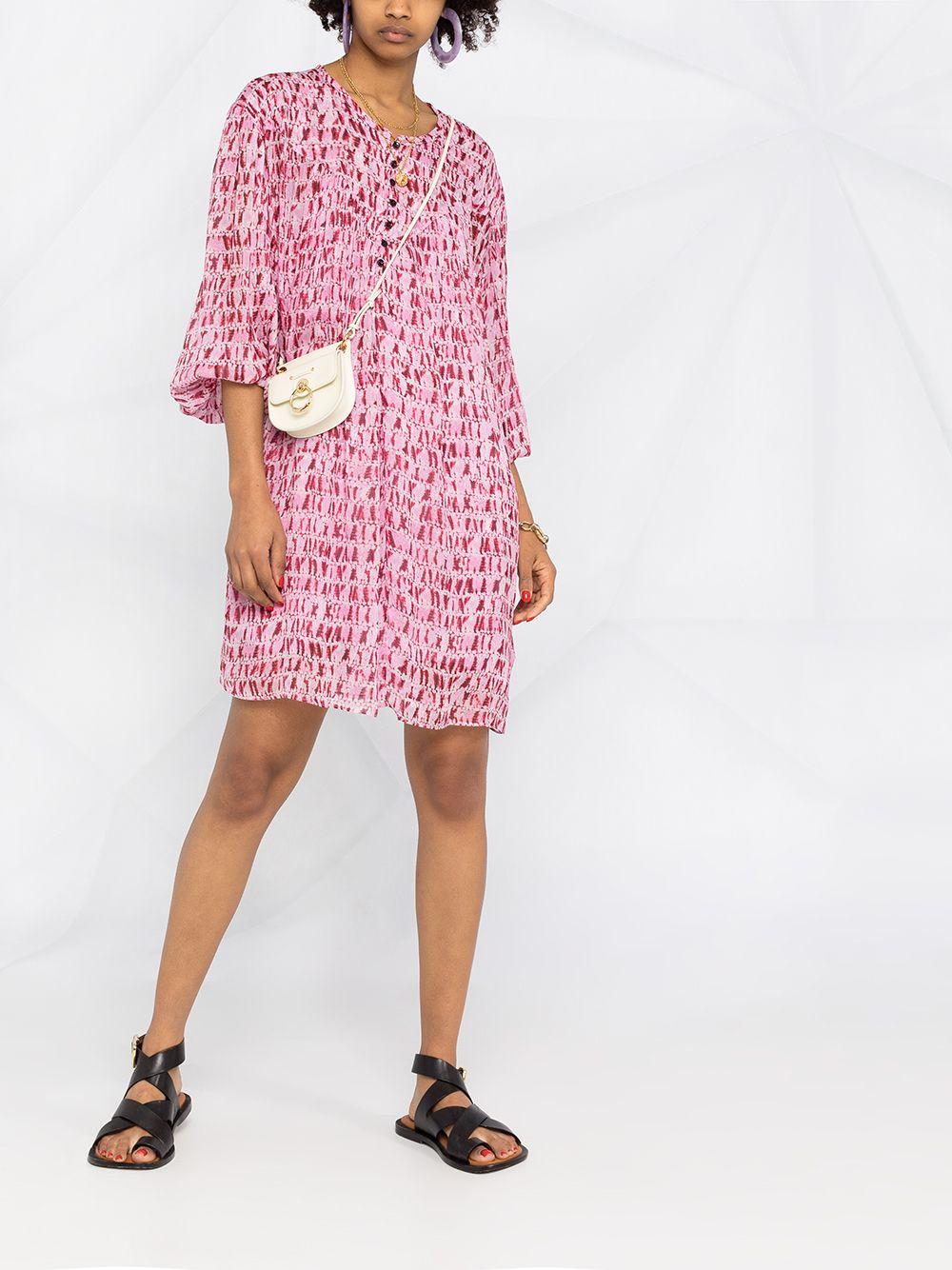 Étoile Isabel Marant Tie-dye Mini Dress in Red - Lyst