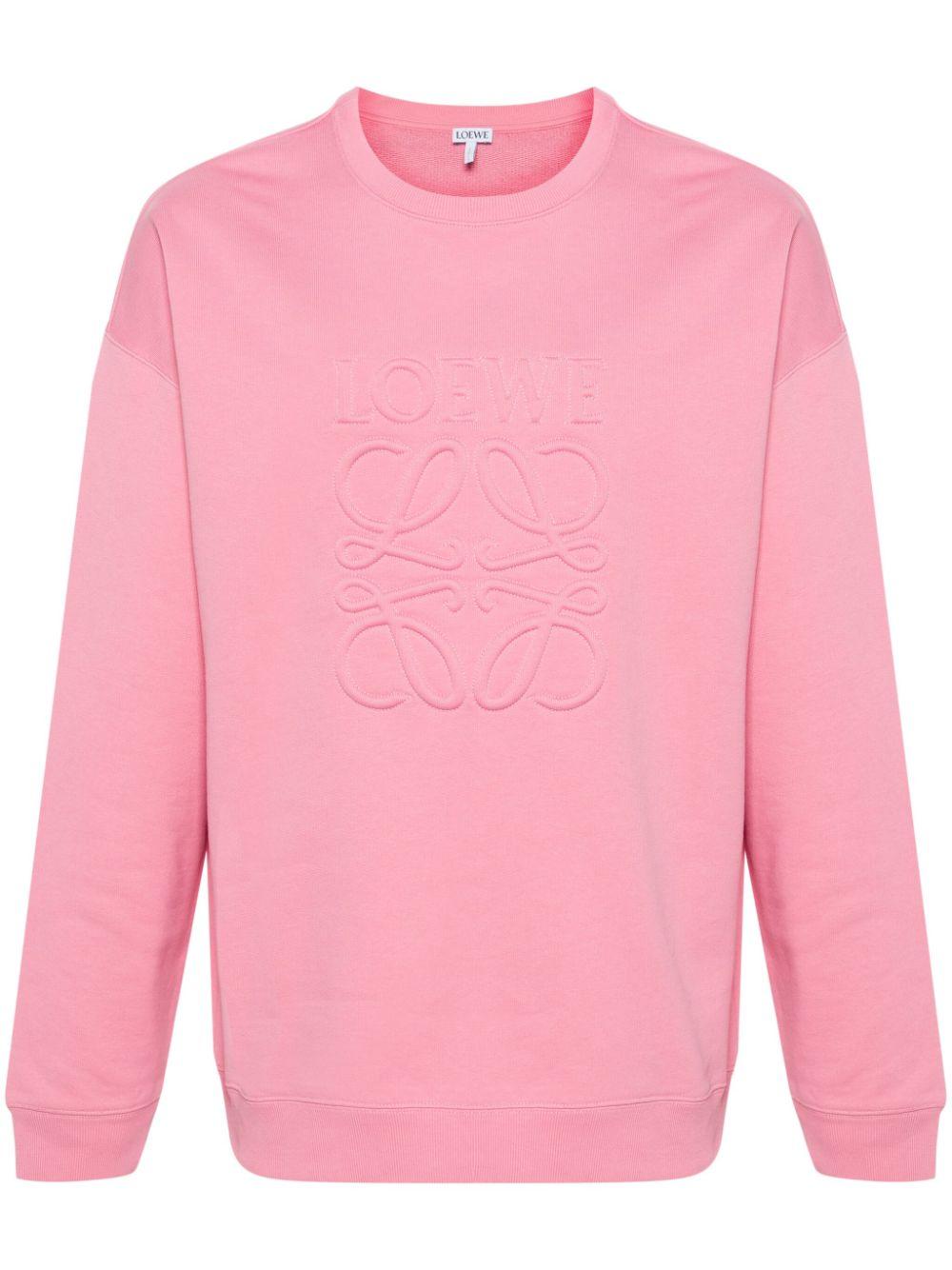 Loewe Luxury Relaxed Fit Sweatshirt In Cotton in Pink for Men | Lyst