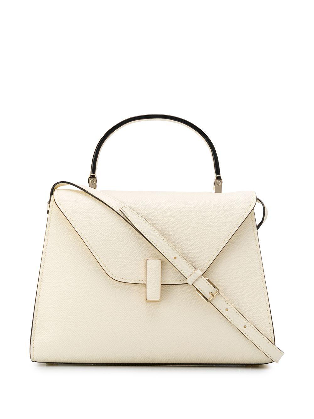 Valextra Iside Mini Leather Bag in White | Lyst UK