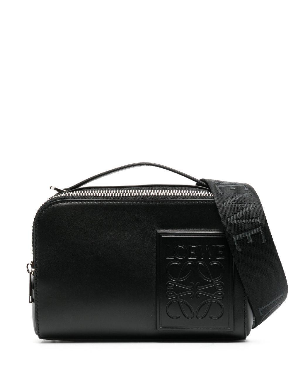 Loewe Mini Satin Calfskin Crossbody Camera Bag in Black for Men | Lyst