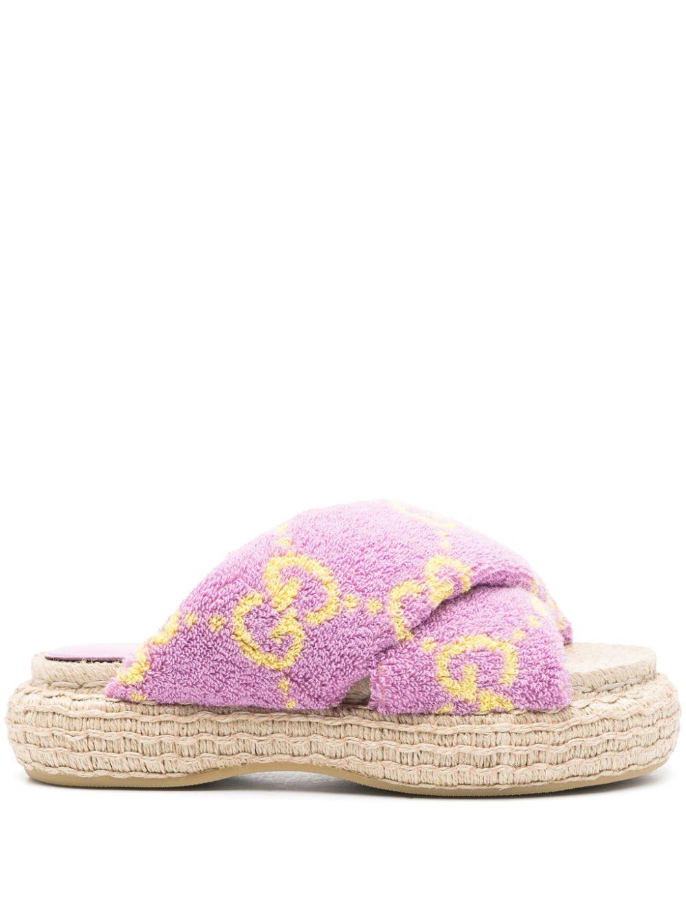 Gucci Gg Sponge Sandals in Pink | Lyst