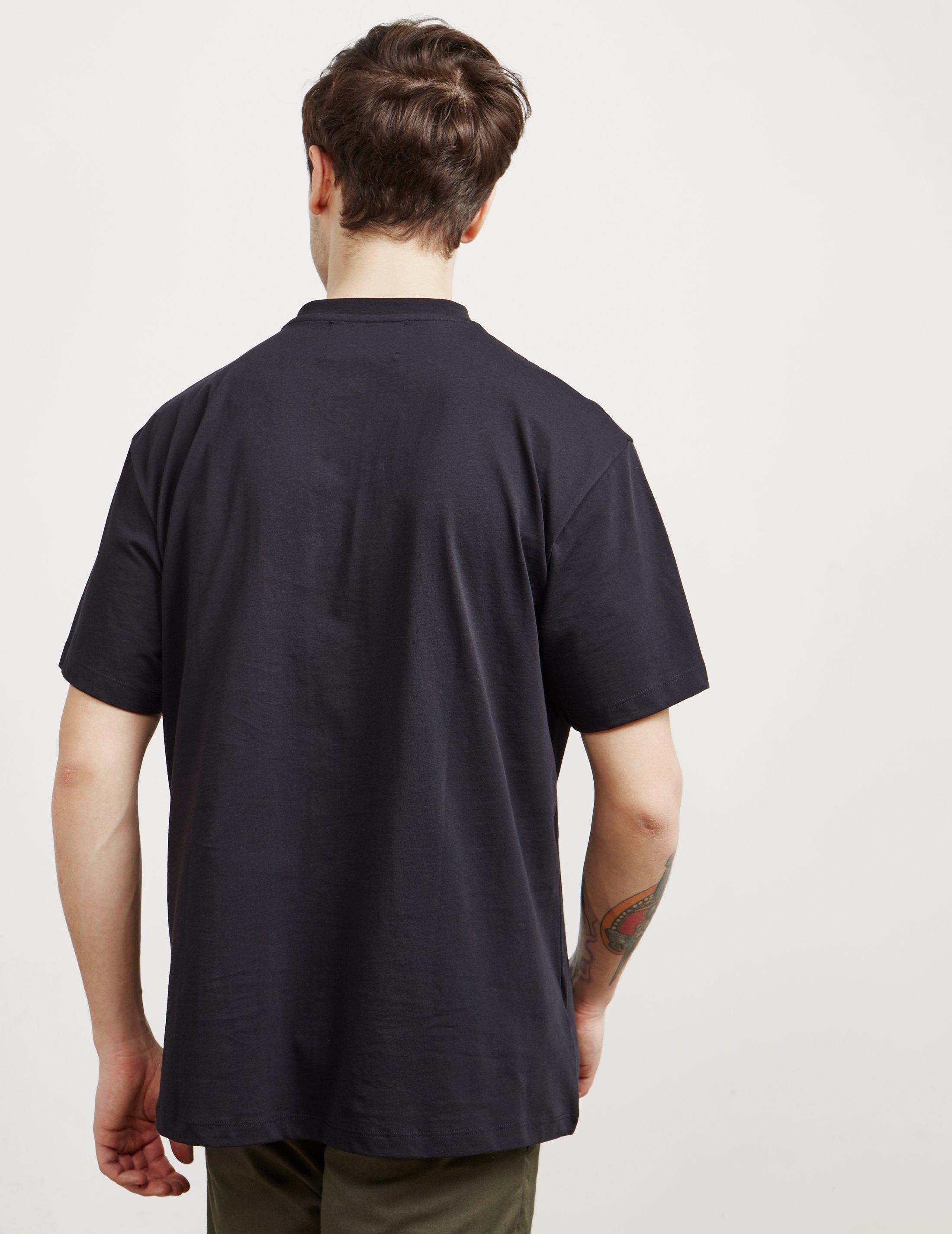 Fred Perry Cotton Mens X Raf Simons Tape Short Sleeve T-shirt Black for ...