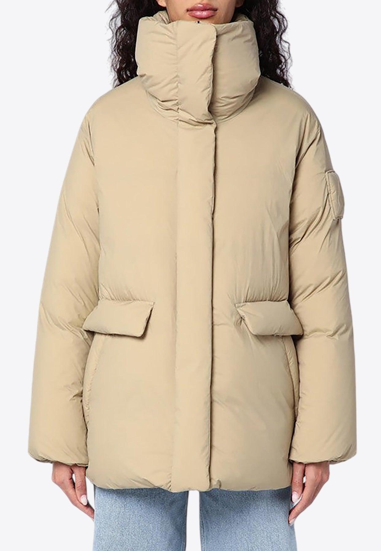 Moose Knuckles Katla Quilted Down Jacket in Natural | Lyst