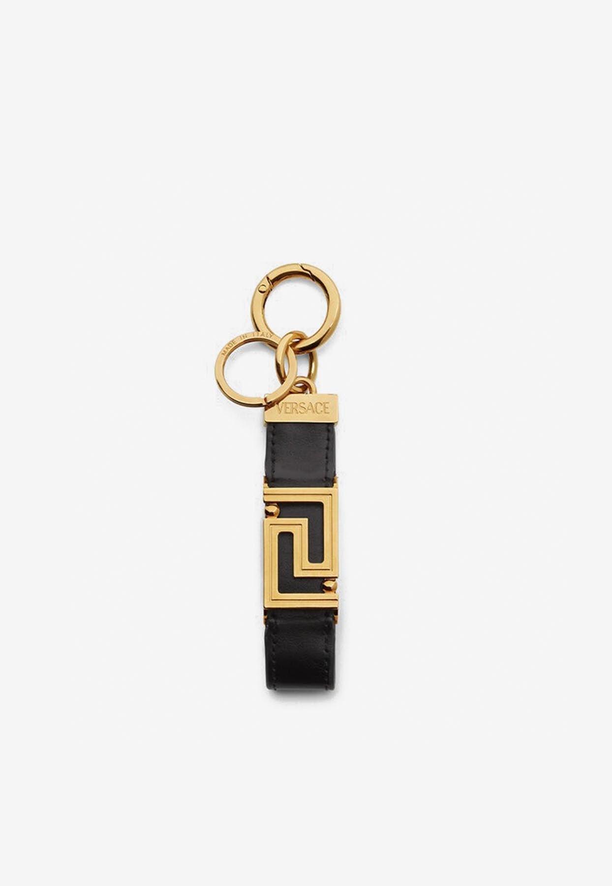 Versace Greca Goddess Keychain In Calf Leather in White | Lyst