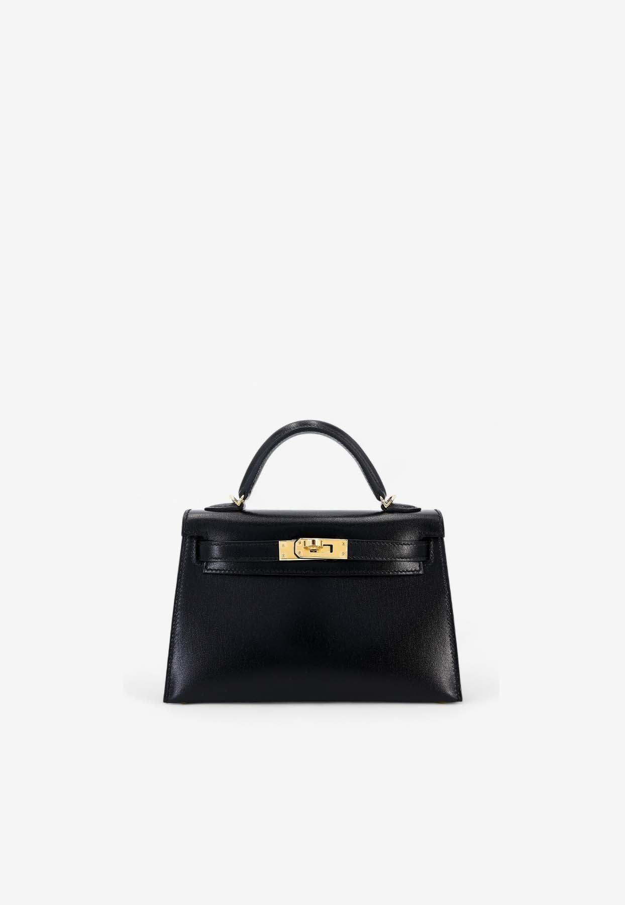 Hermès Mini Kelly II Box Calf Handbag in Blue | Lyst