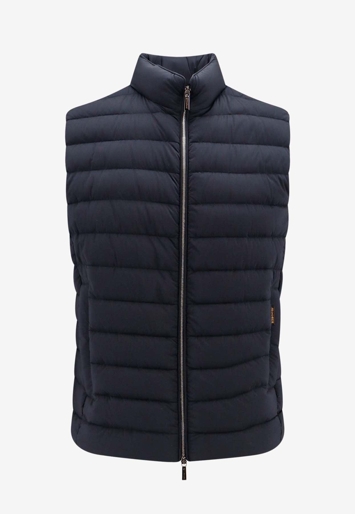 Moorer Calaf Quilted Padded Vest in Blue for Men | Lyst