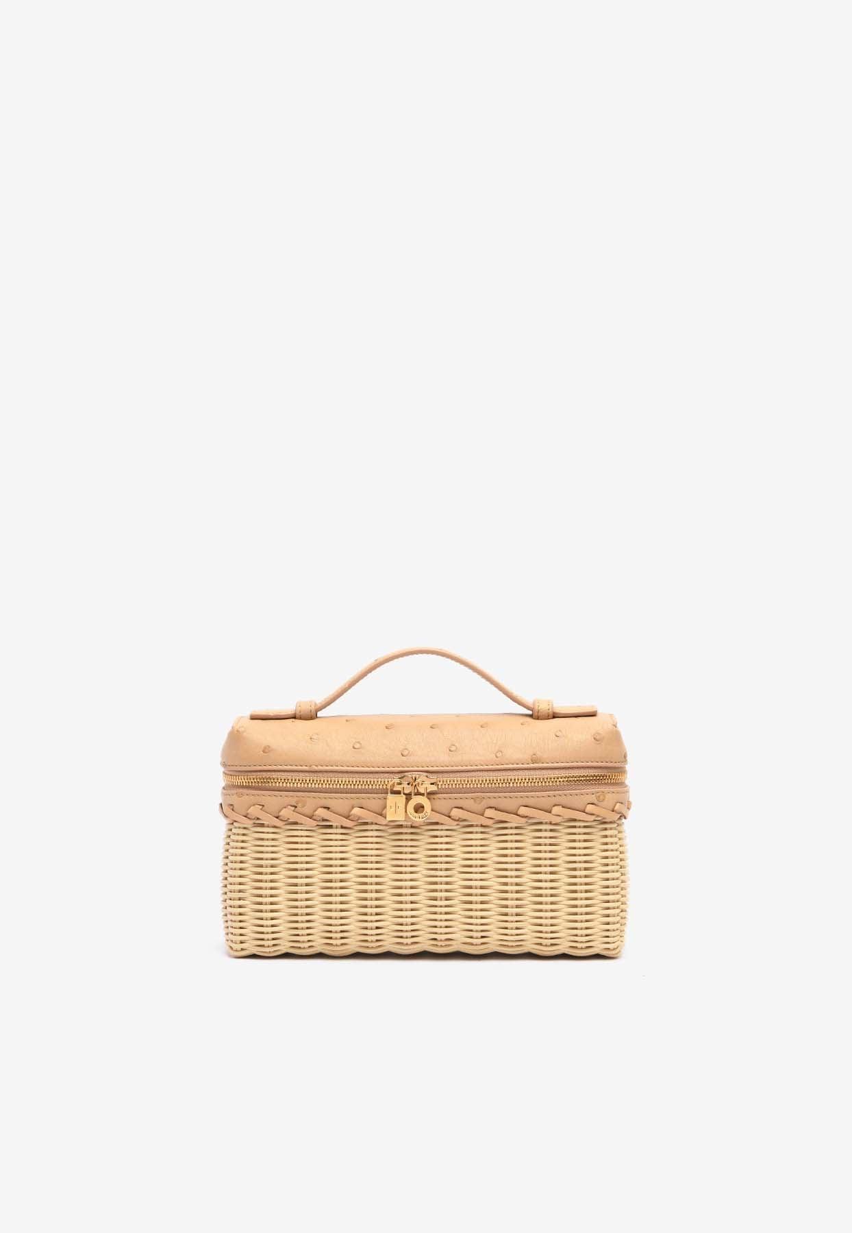 Loro Piana Extra Pocket L19 Wicker Pouch in Natural | Lyst