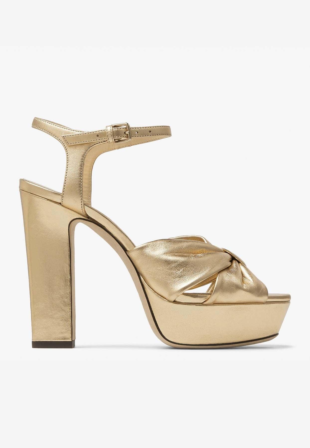 Jimmy Choo Heloise 120 Platform Sandals in Natural | Lyst