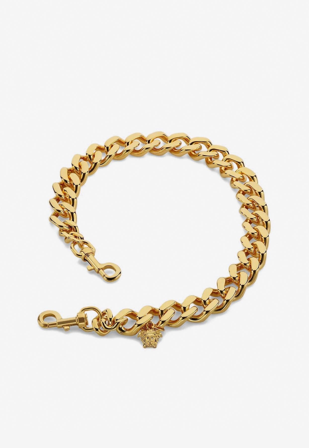 Versace La Medusa Chain Bag Strap in Metallic | Lyst