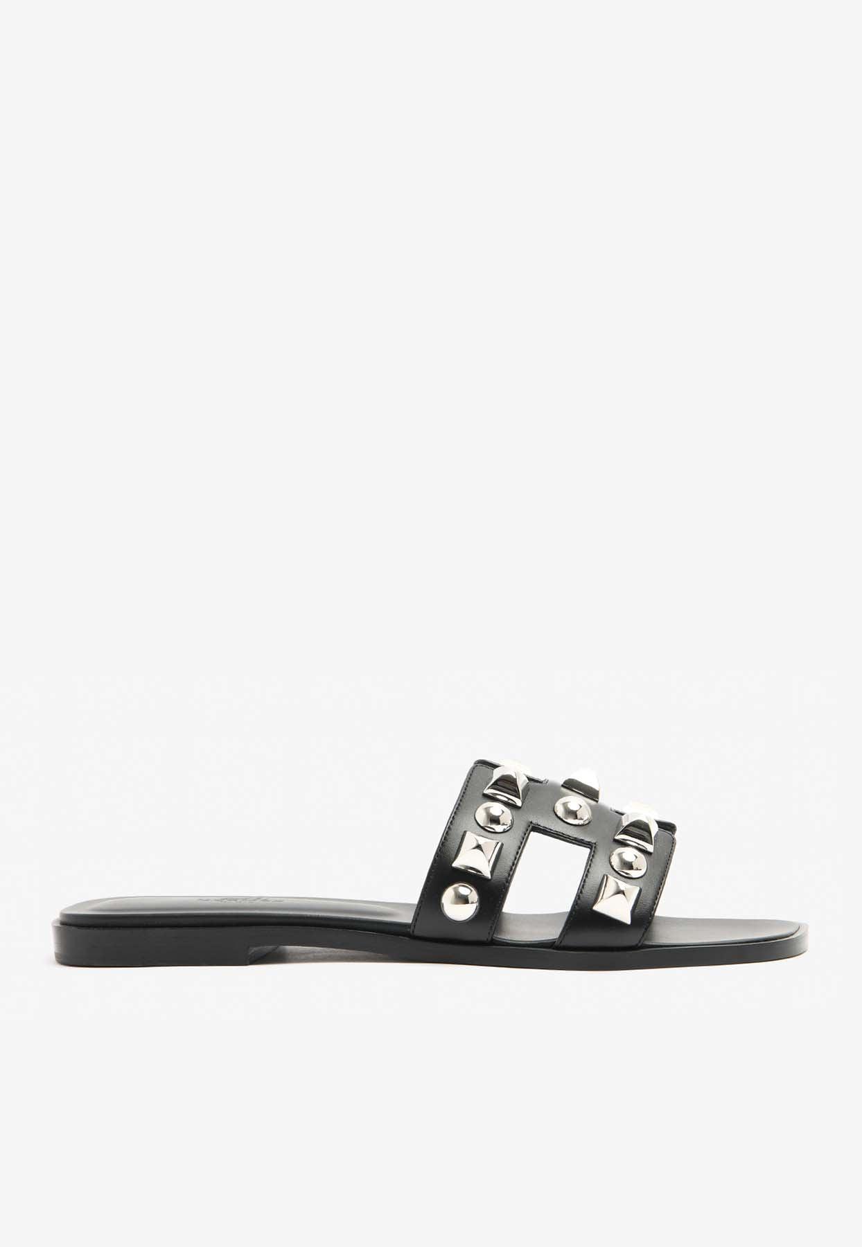 Hermès Oran H Cut-Out Sandals in White | Lyst