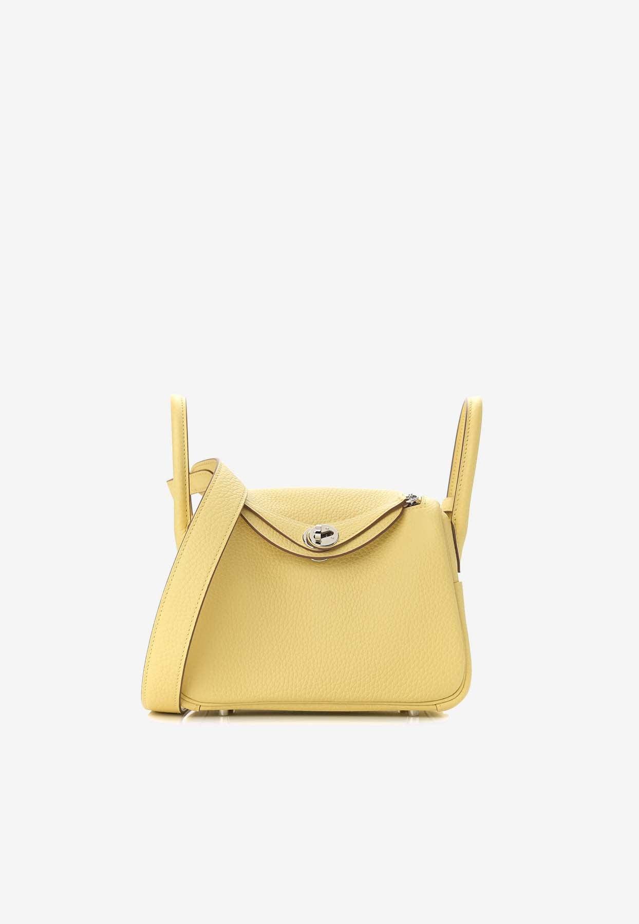 Hermès Mini Lindy 20 in Yellow | Lyst