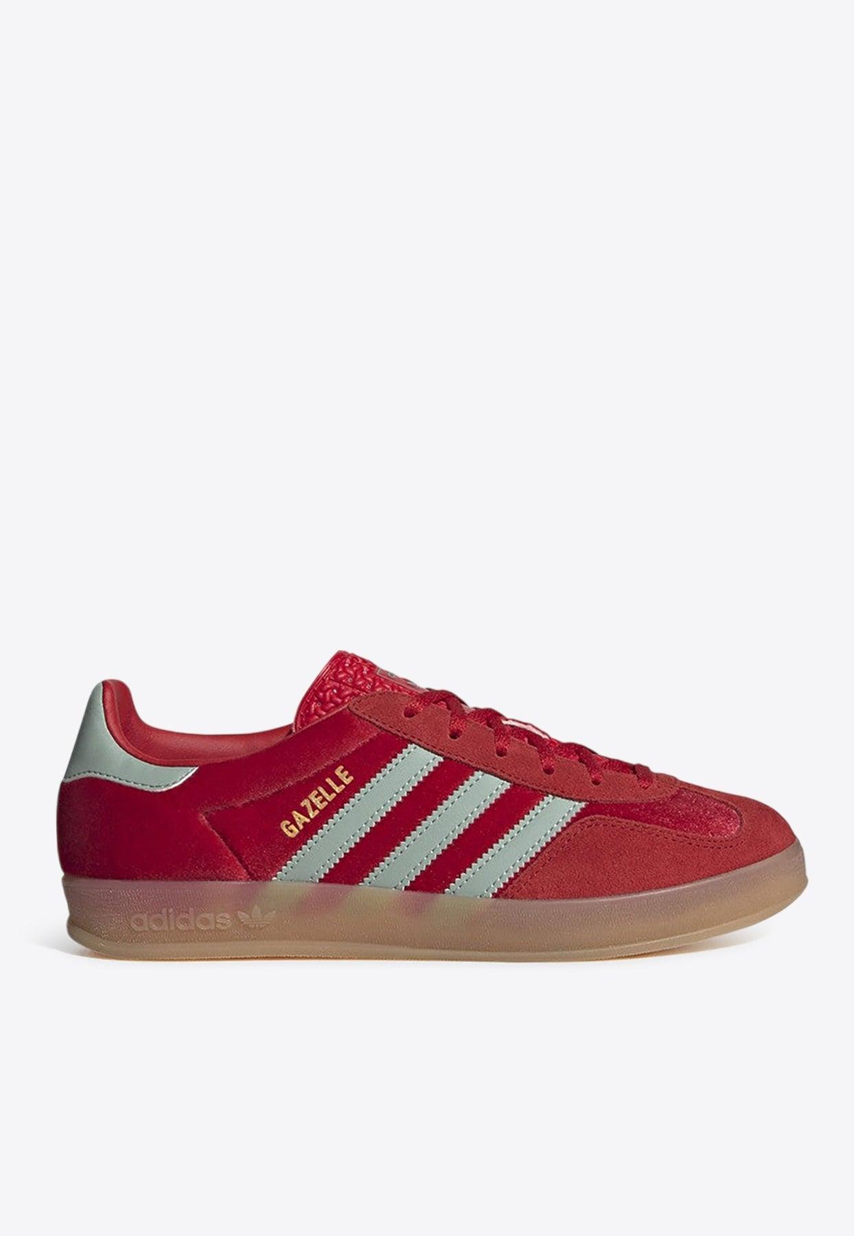 adidas Originals Gazelle Indoor Suede Sneakers in Red | Lyst