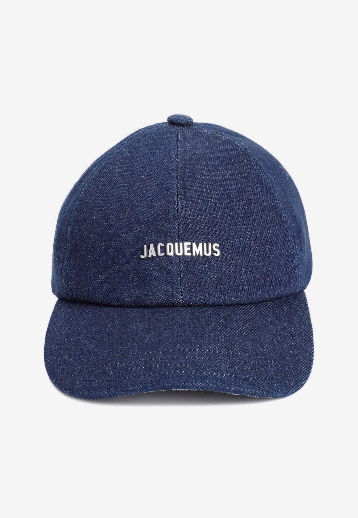 Jacquemus Logo Denim Baseball Cap in Blue for Men | Lyst