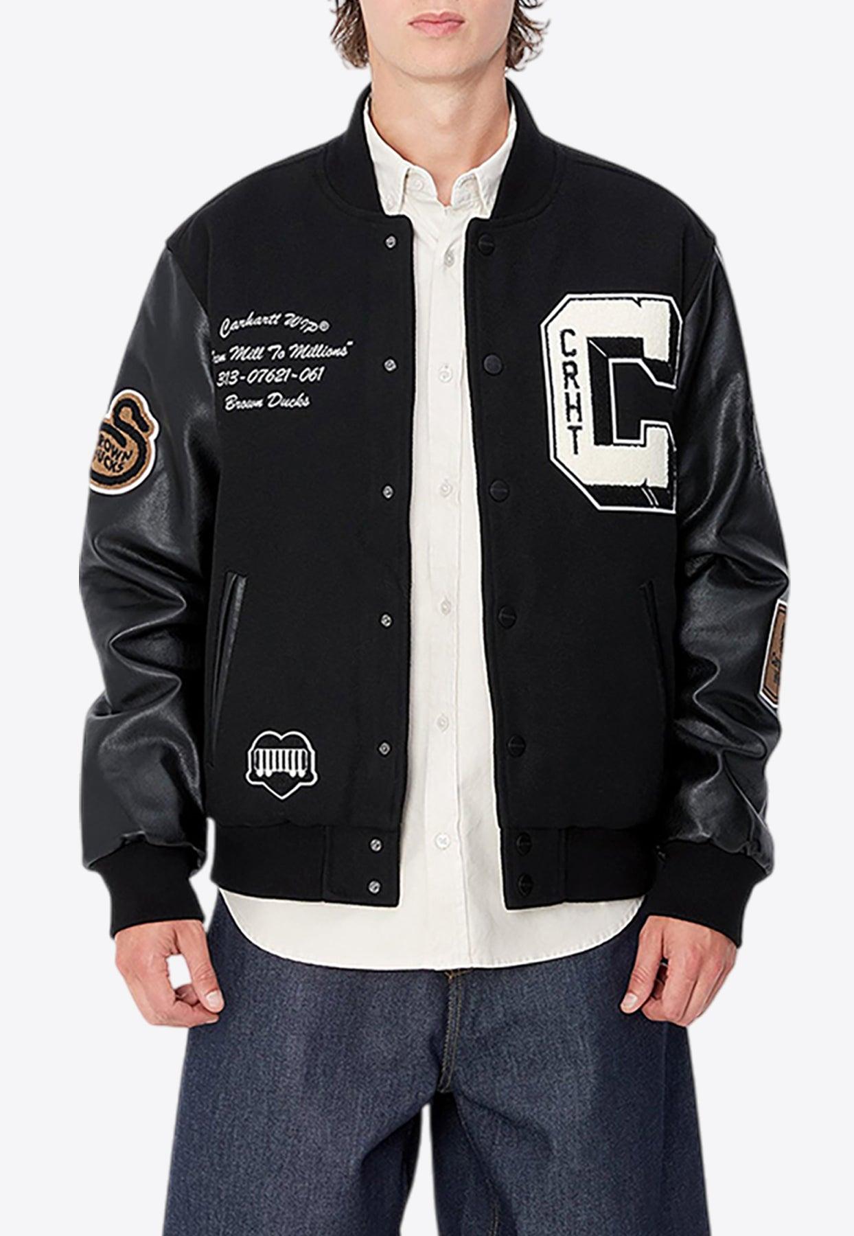 Carhartt Ducks Embroidered Bomber Jacket in Black for Men | Lyst