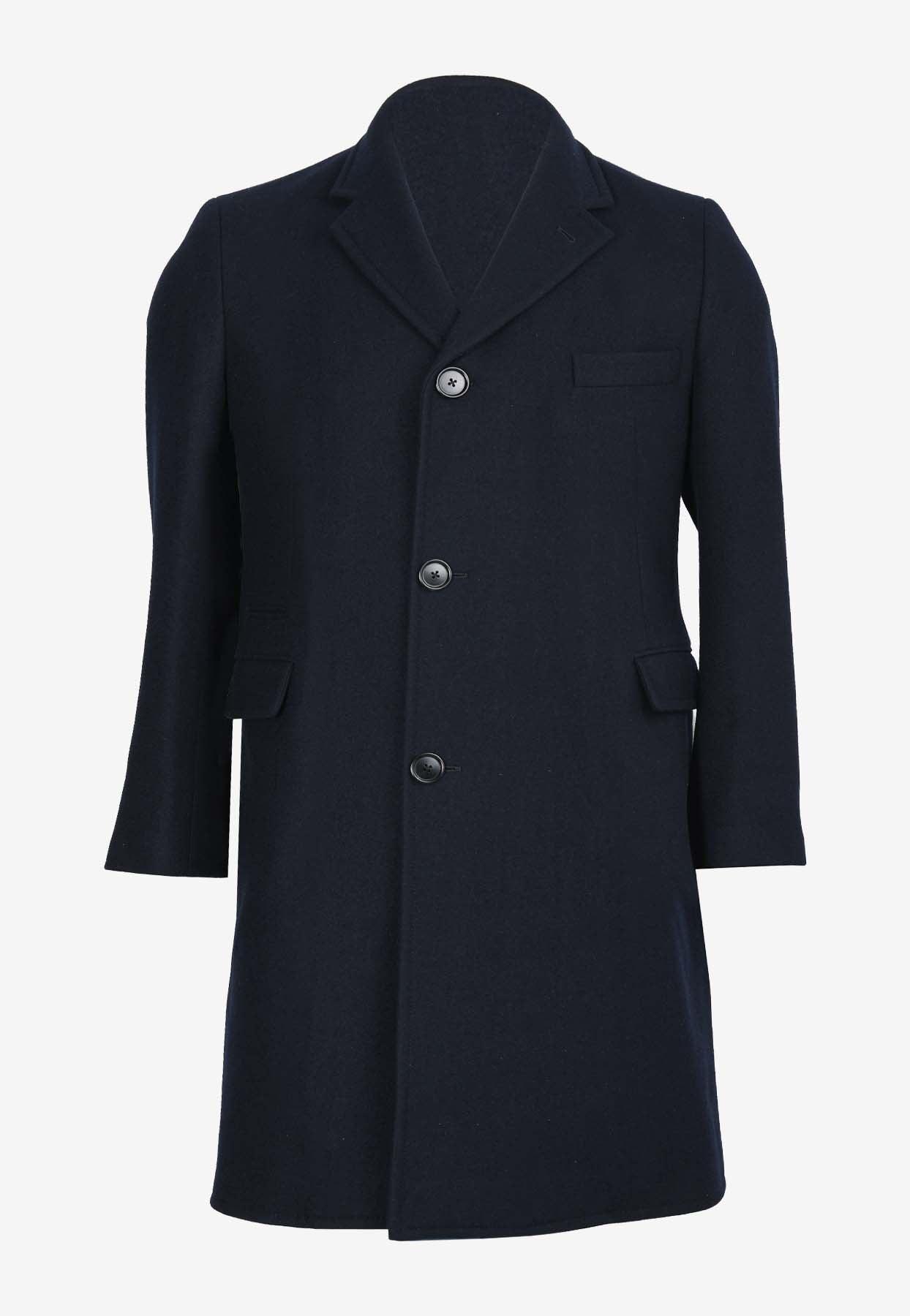 Hermès Liverpool Wool And Cashmere Coat in Blue for Men | Lyst