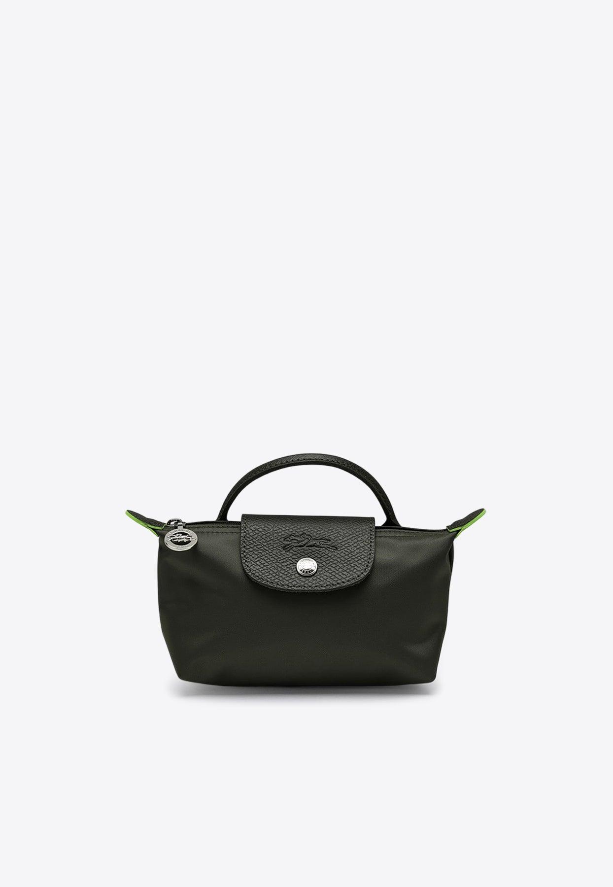 Longchamp Mini Le Pliage Top Handle Bag in Black | Lyst