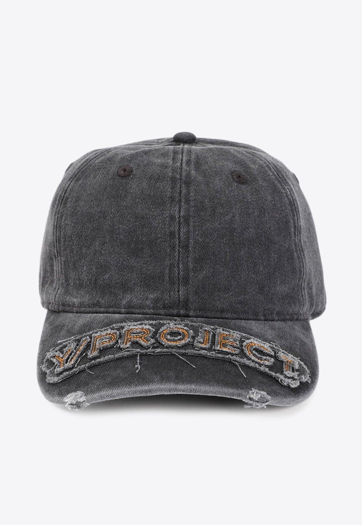 Y. Project Distressed Logo-Patch Cap in Gray | Lyst